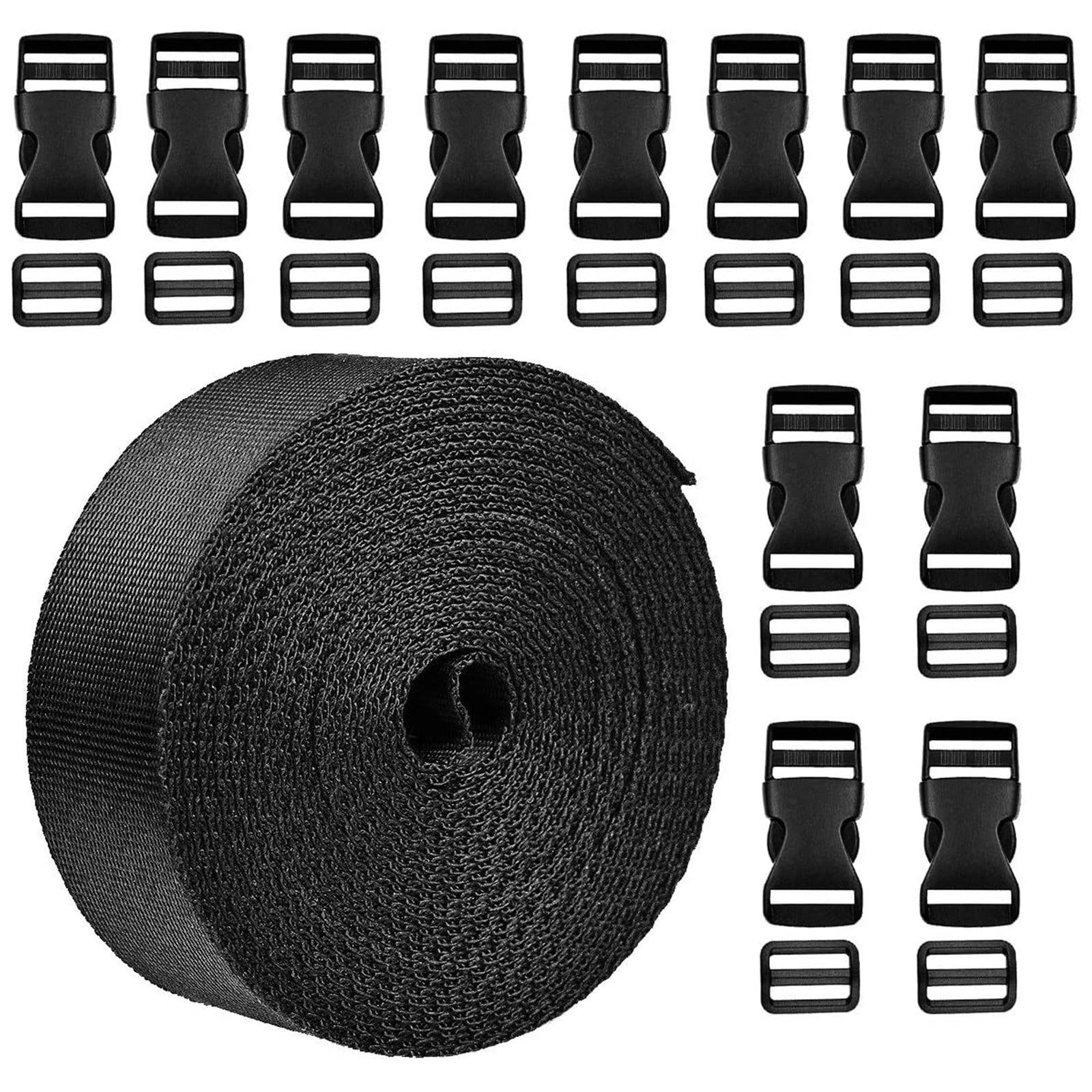 Backpack Accessories Buckles Straps Set Nylon Webbing Strap Band Tri ...