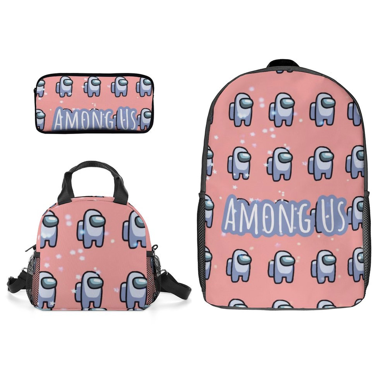 Backpack Am-ong Us With Lunch Box Pencil Bag 3Set for Men Women ...