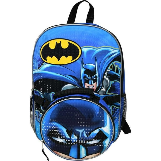 Backpack - Batman - w/lunch Round Face - Walmart.com