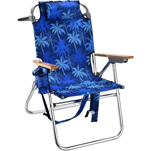 Backpack Beach Chairs for Adults Capacity 300 LBS high 5 Position Beach ...
