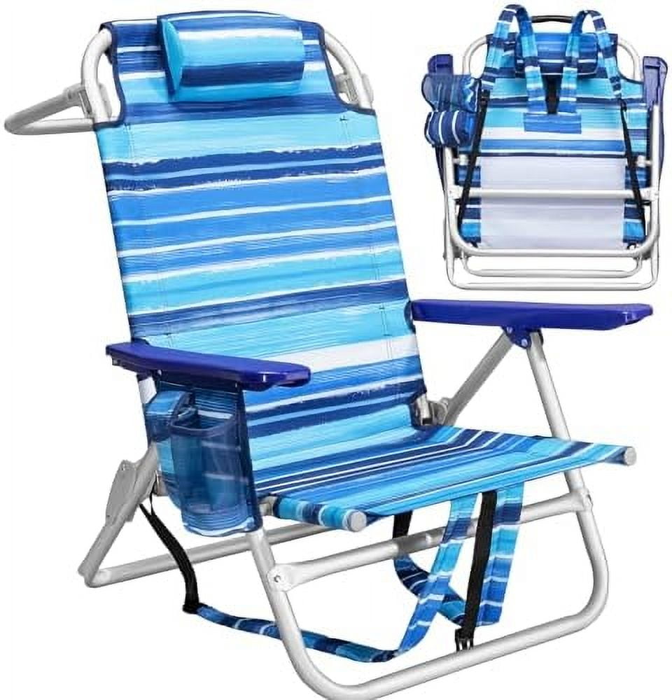 Backpack Beach Chairs for Adults - Folding Heavy Duty Camping Chair ...