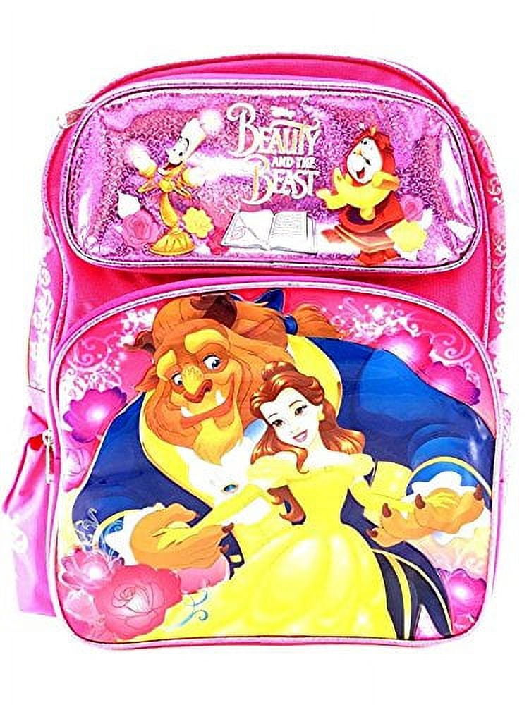 Disney Beauty and the Beast Belle Pink Dance School Book Bag Backpack ...