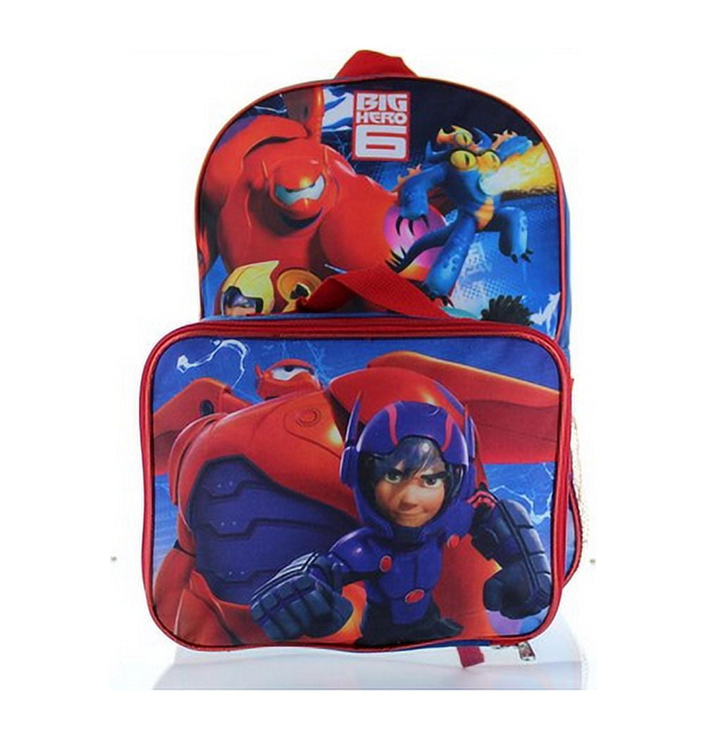 Backpack - - Big Hero 6 Hiro and Baymax w/Lunch Bag New 054990 ...