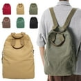Backpack Canvas Casual Adjustable Daypack College Travel Rucksack For ...