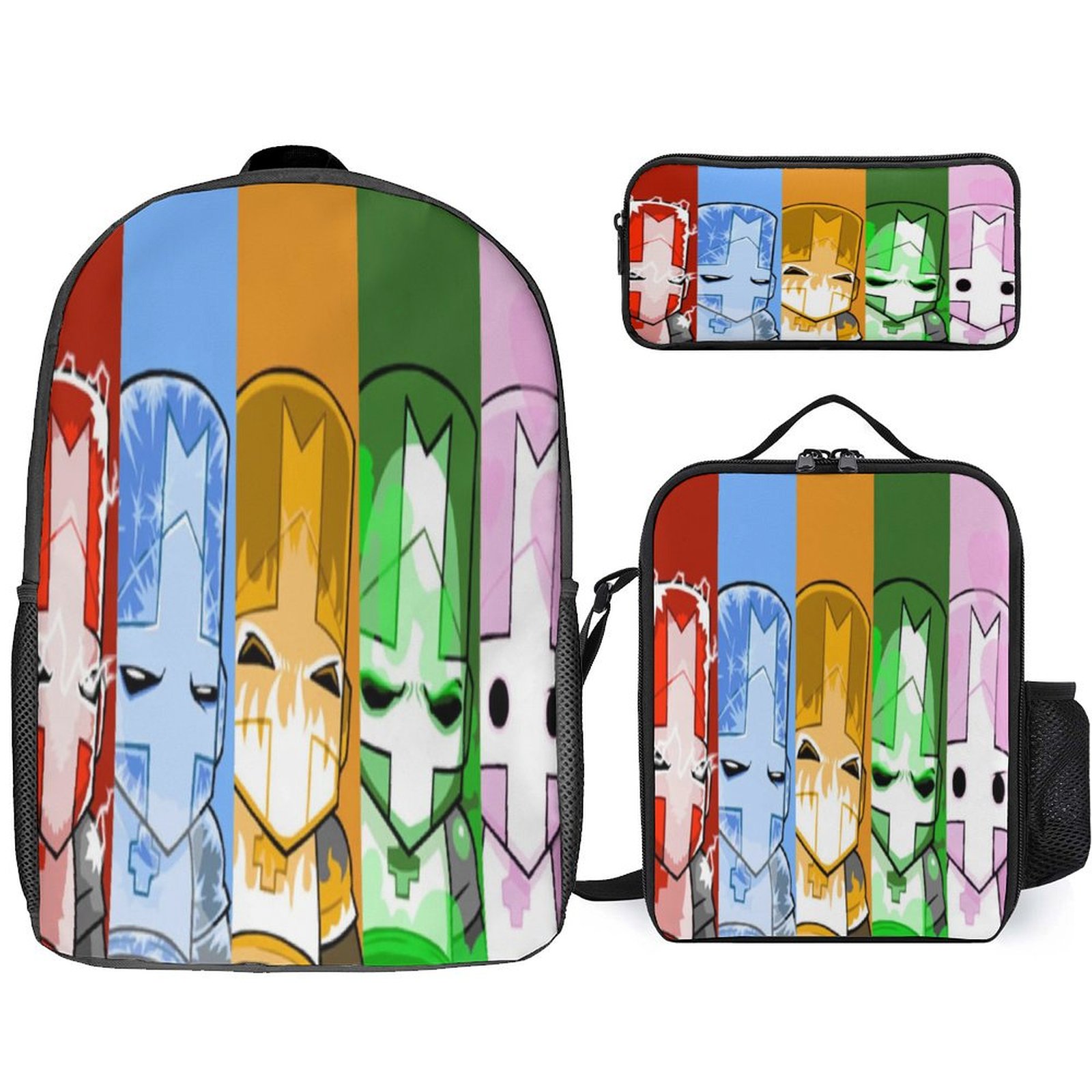 Backpack Castle Crashers Three Piece Set Combination Backpack + Pencil ...