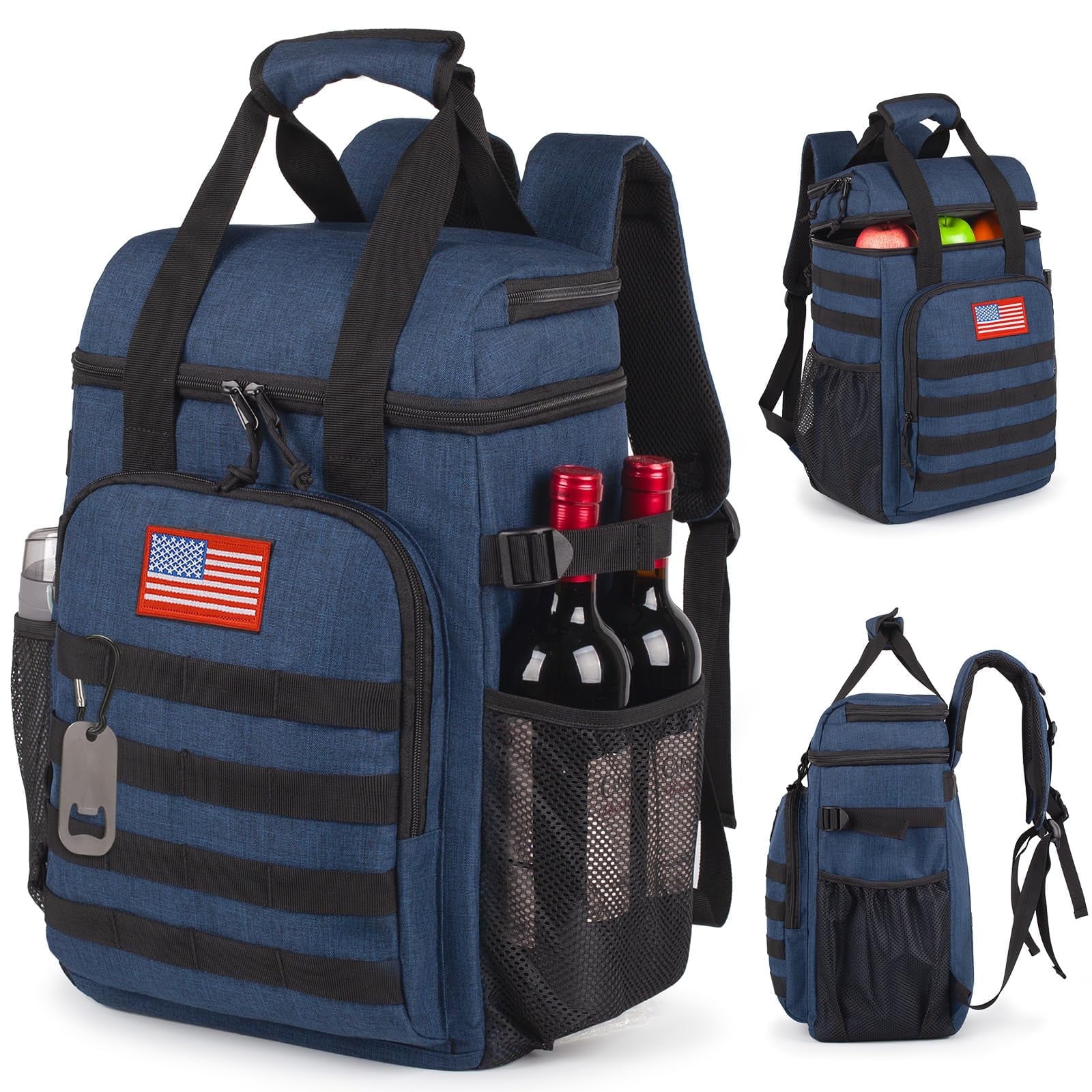 Backpack Cooler,Lunch Backpack for Men Adults Work with Handle，Soft ...