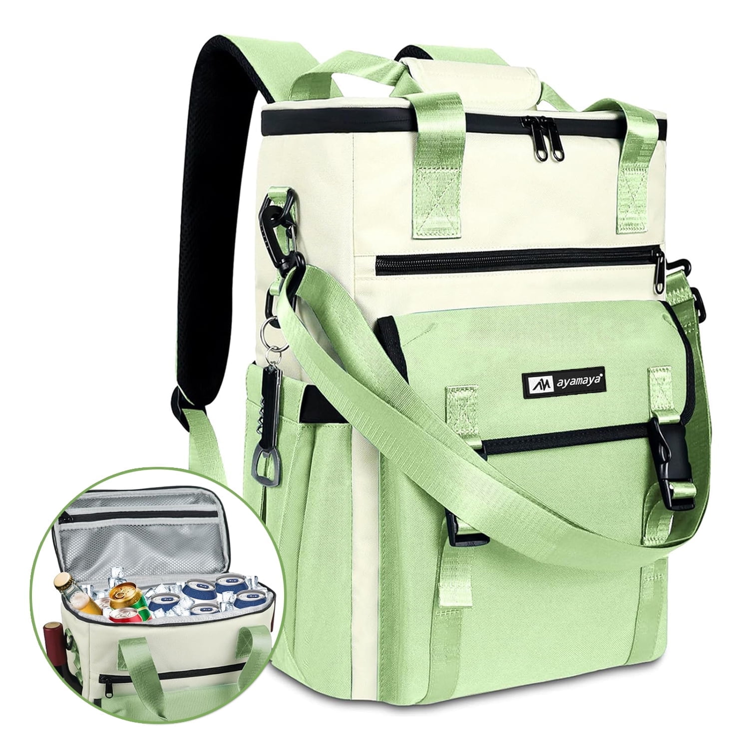 Backpack Cooler for Women, IC ICLOVER 35 Cans Waterproof & Leakproof ...