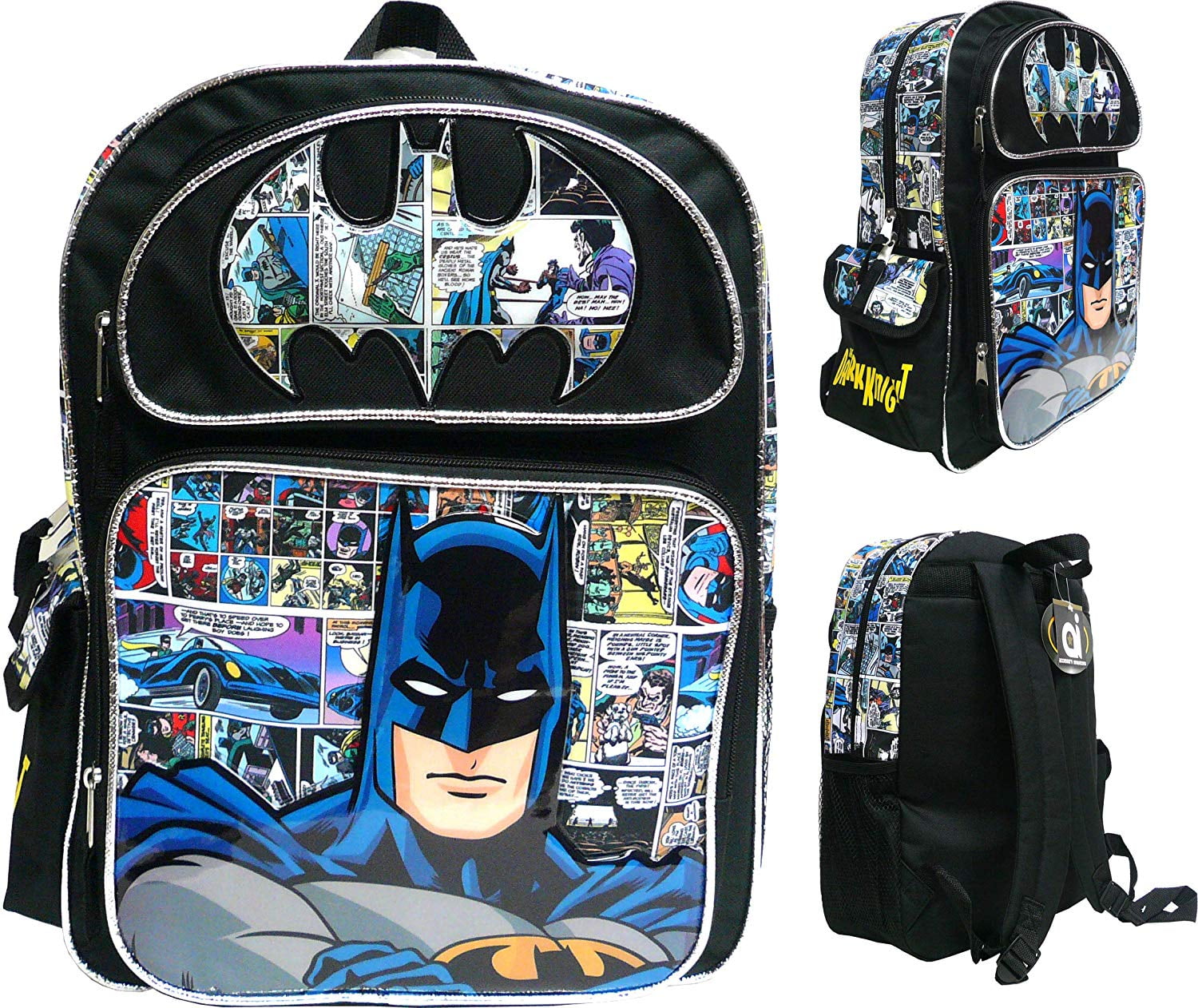 Backpack - DC Comics - Batman Logo Comic 16" New 199603 - Walmart.com