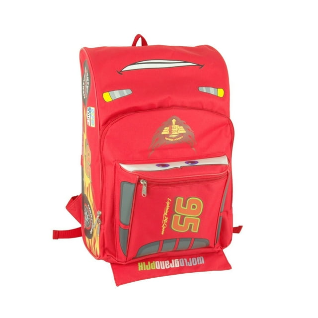 Disney Pixar's Cars Lightning Mcqueen Shaped Large School Backpack ...