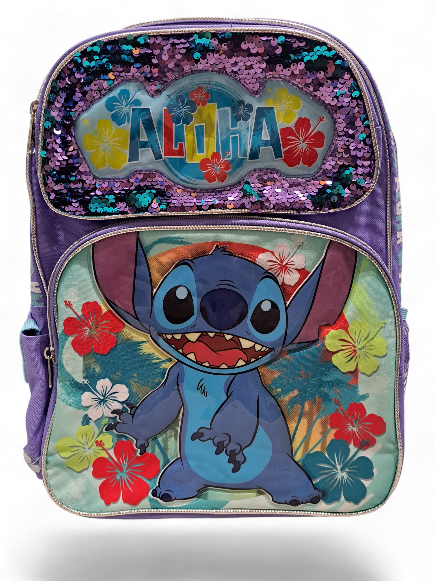 Backpack - Disney - Lilo and Stitch Purple Sequin - Walmart.com
