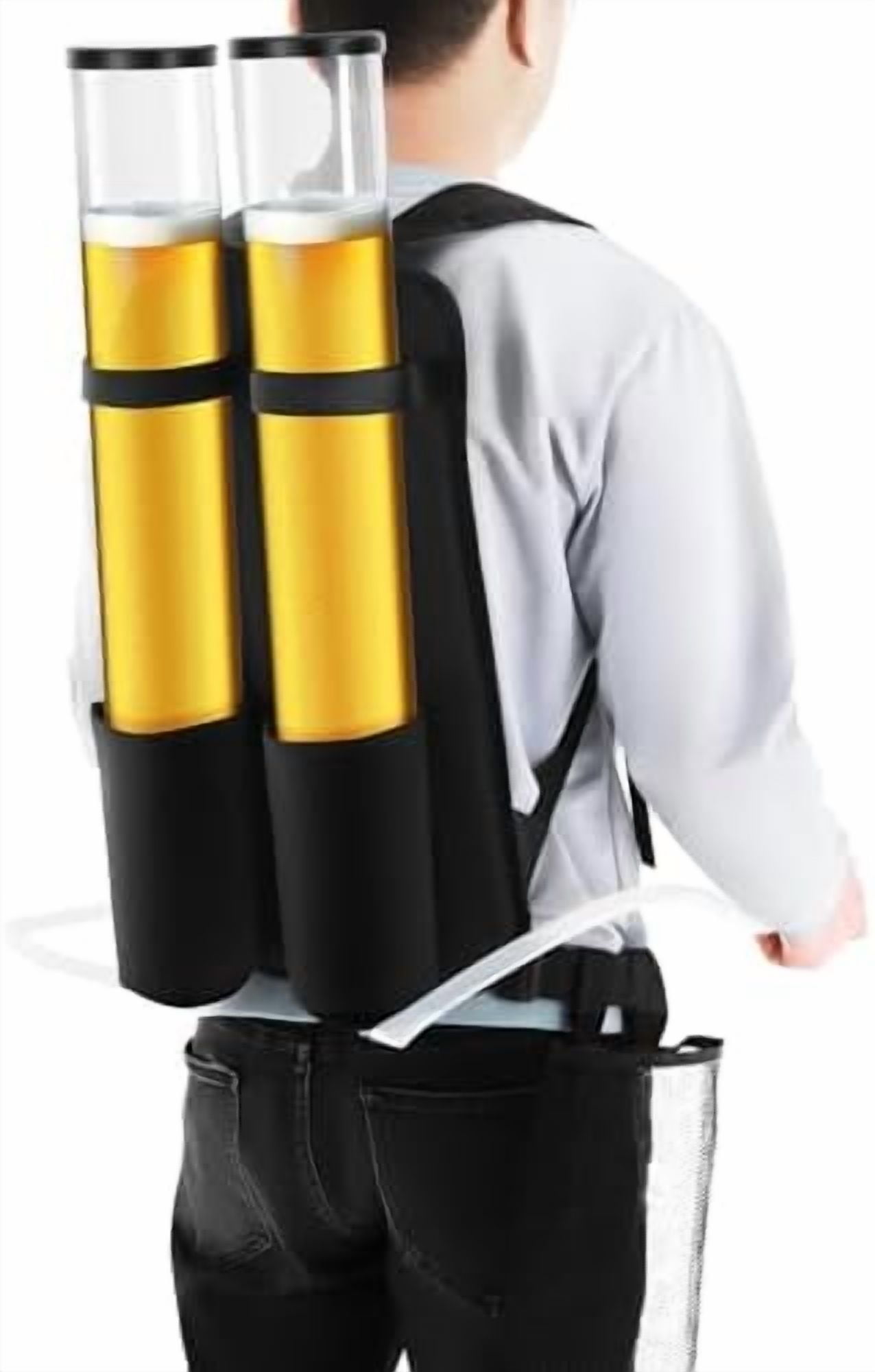 Backpack Drink Dispenser with 2 Faucets - Dual Tank Beverage Liquid ...