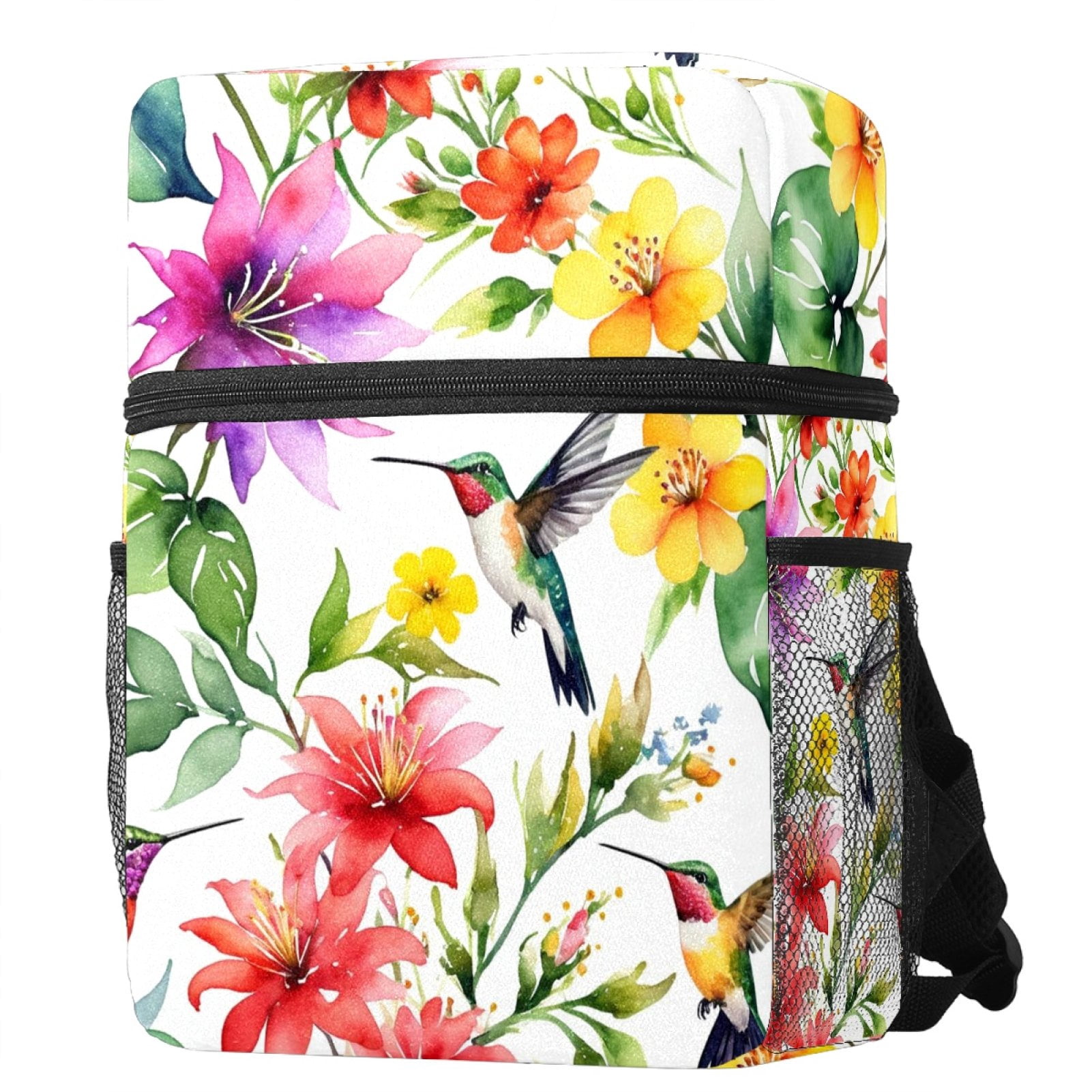 Backpack,Flora tropical flowers birds leaves，Carry on backpack,Travel ...
