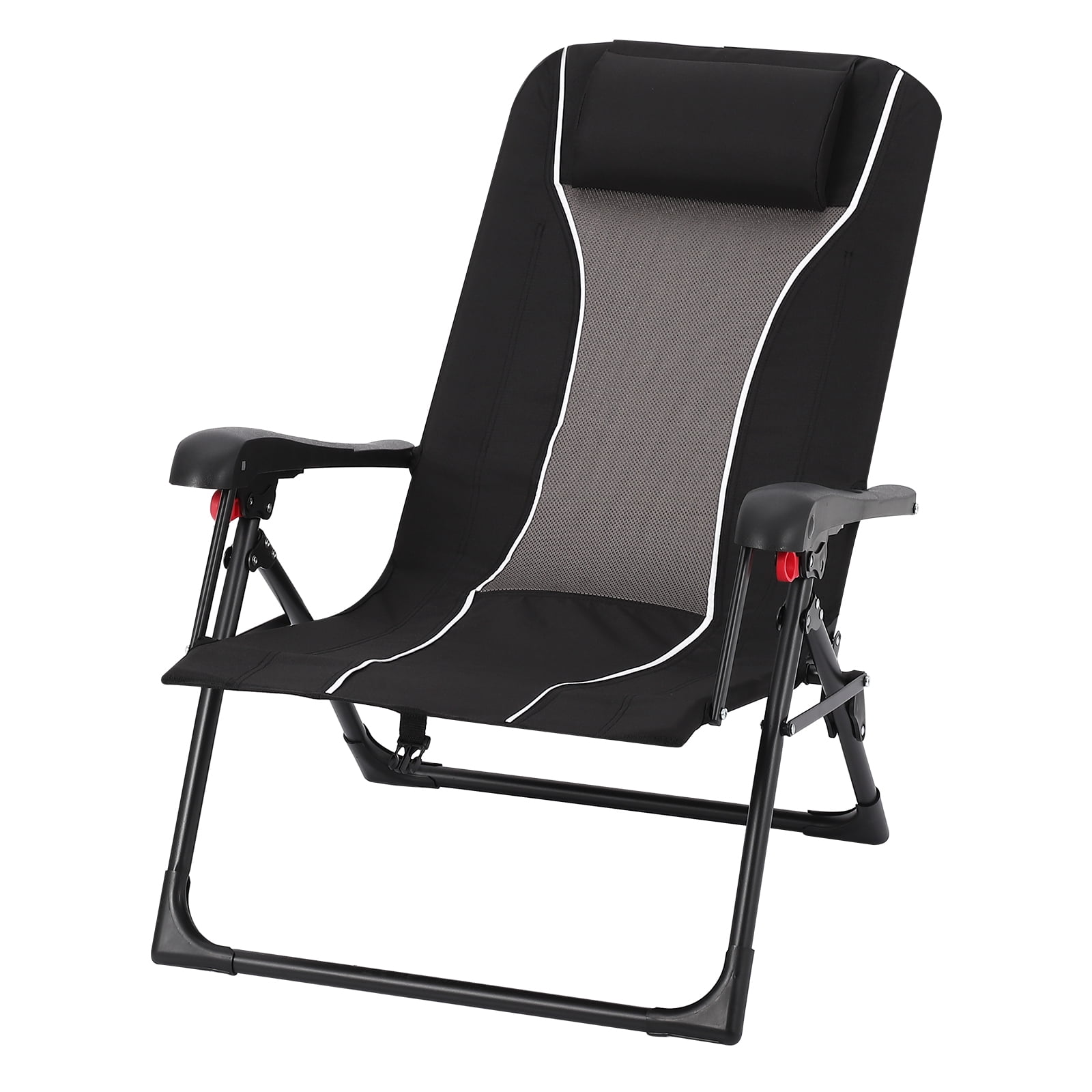 Backpack Folding Chaise Lounge Chair, Infinitely Adjustable 0-180 ...