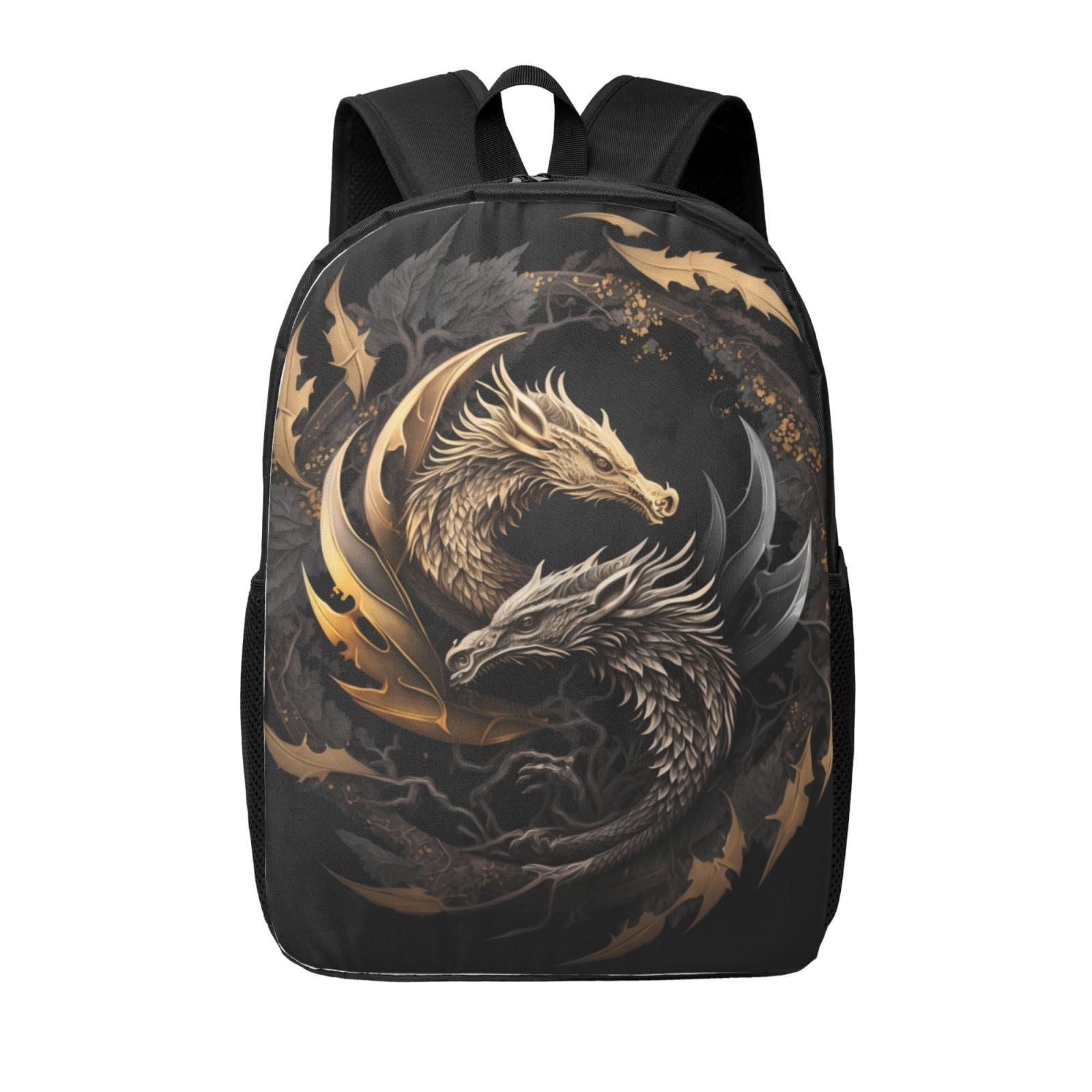Backpack For School, Vintage Metal Dragon School Backpack For Boys And ...