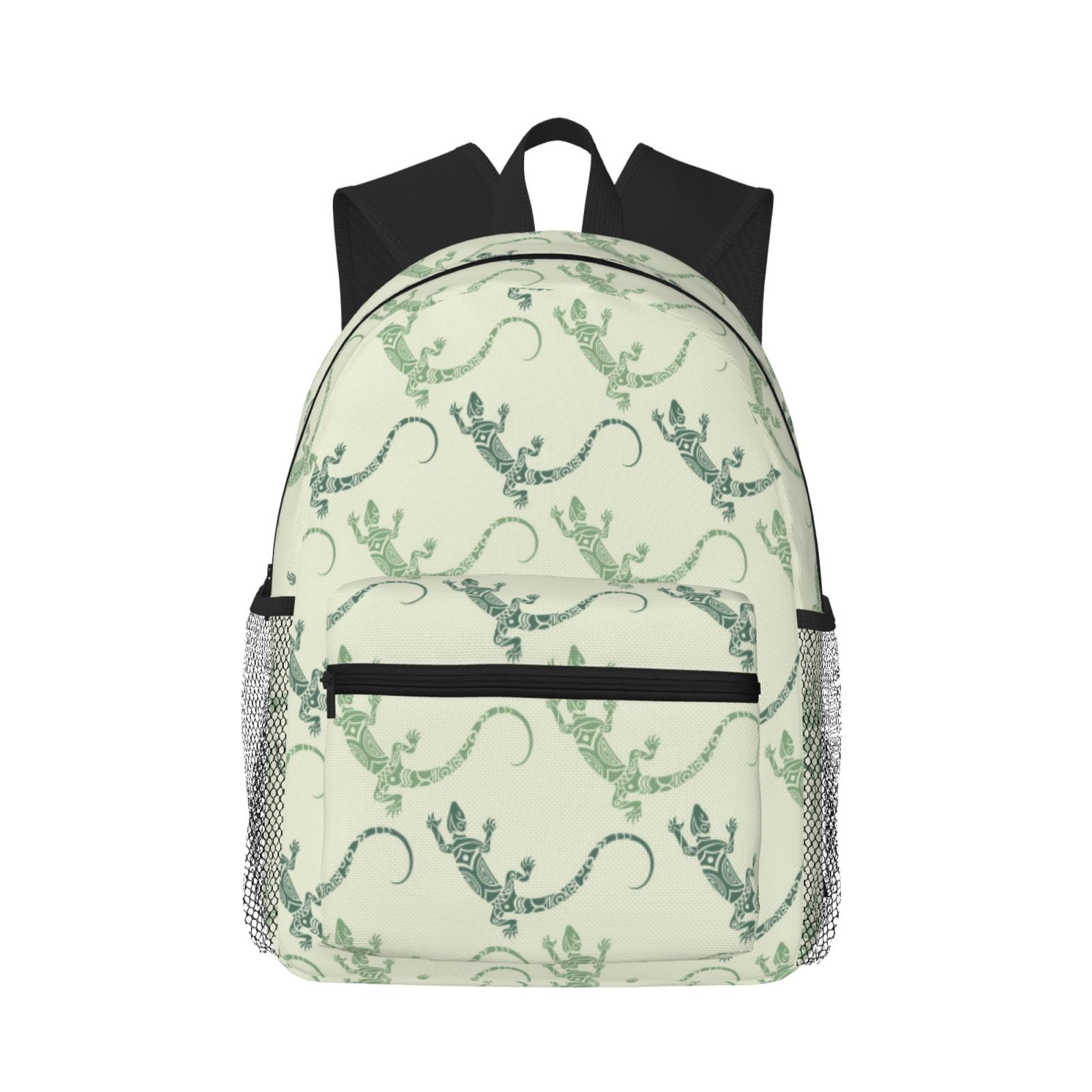 Backpack For Women/Men - Artistic Cute Lizard Gecko Green_A Lightweight ...