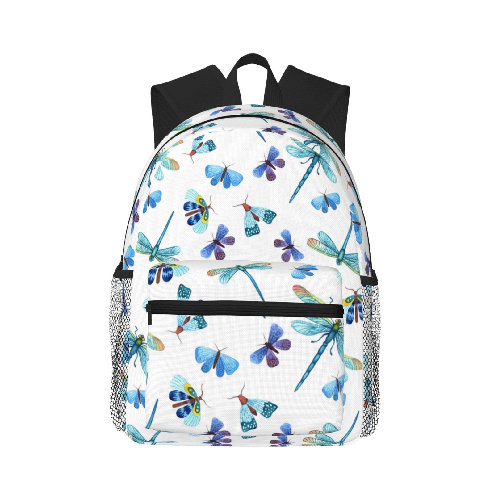 Backpack For Women/Men - Blue Dragonfly Moth Butterfly Lightweight ...