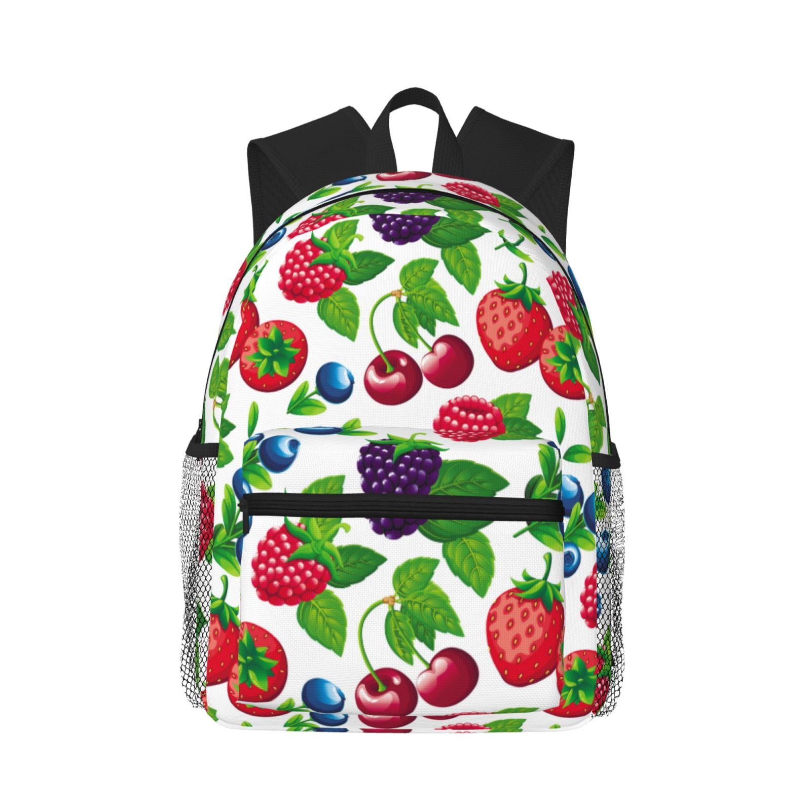 Backpack For Women/Men - Blueberry Design Strawberry Lightweight Travel ...