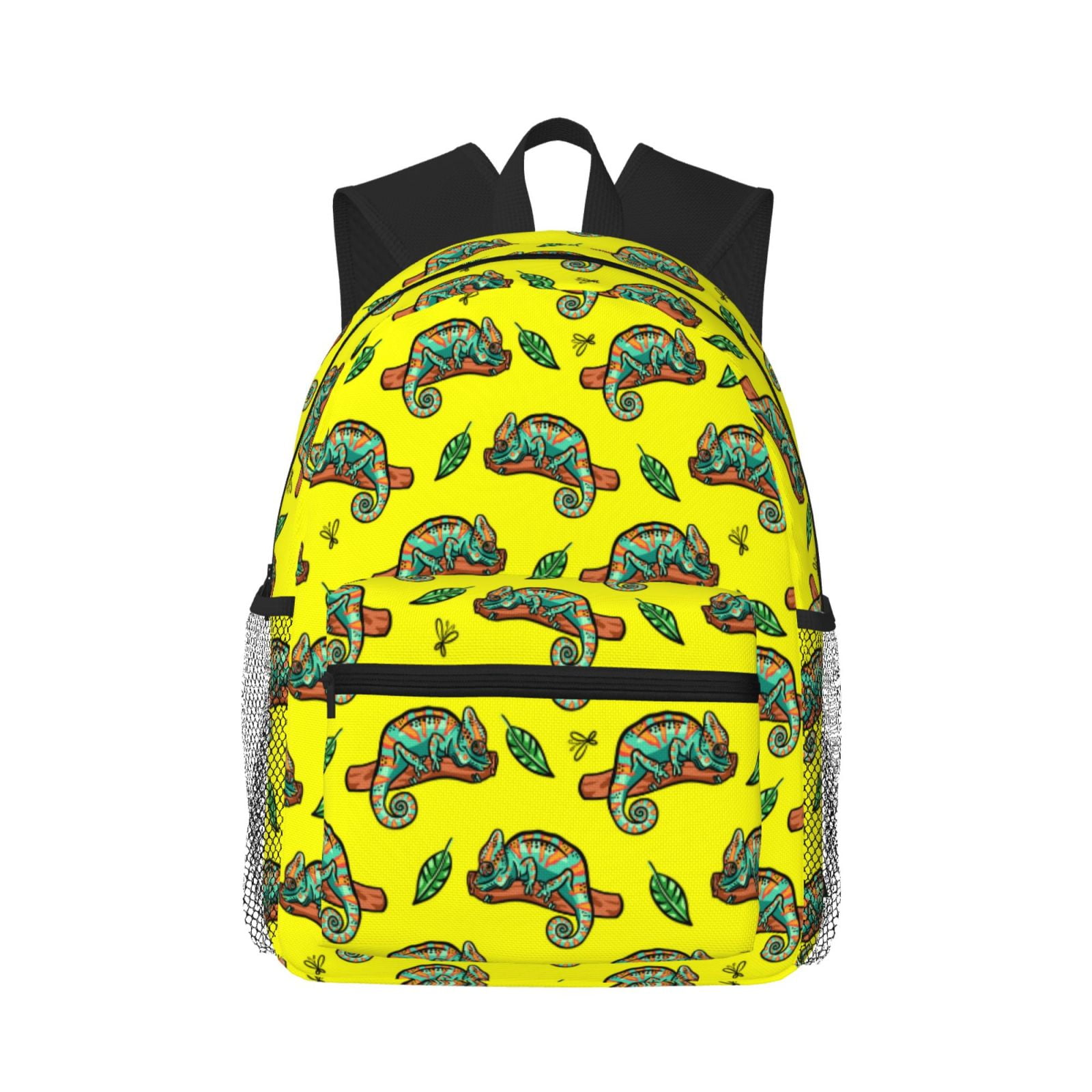 Backpack For Women/Men - Cartoon Cute Chameleon Lizard_D Lightweight ...