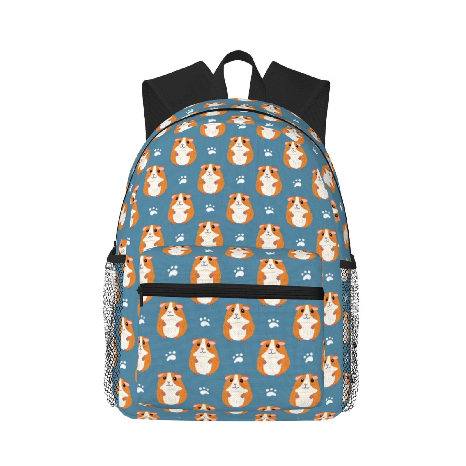 Backpack For Women/Men - Cartoon Cute Hamster Footprints Lightweight ...