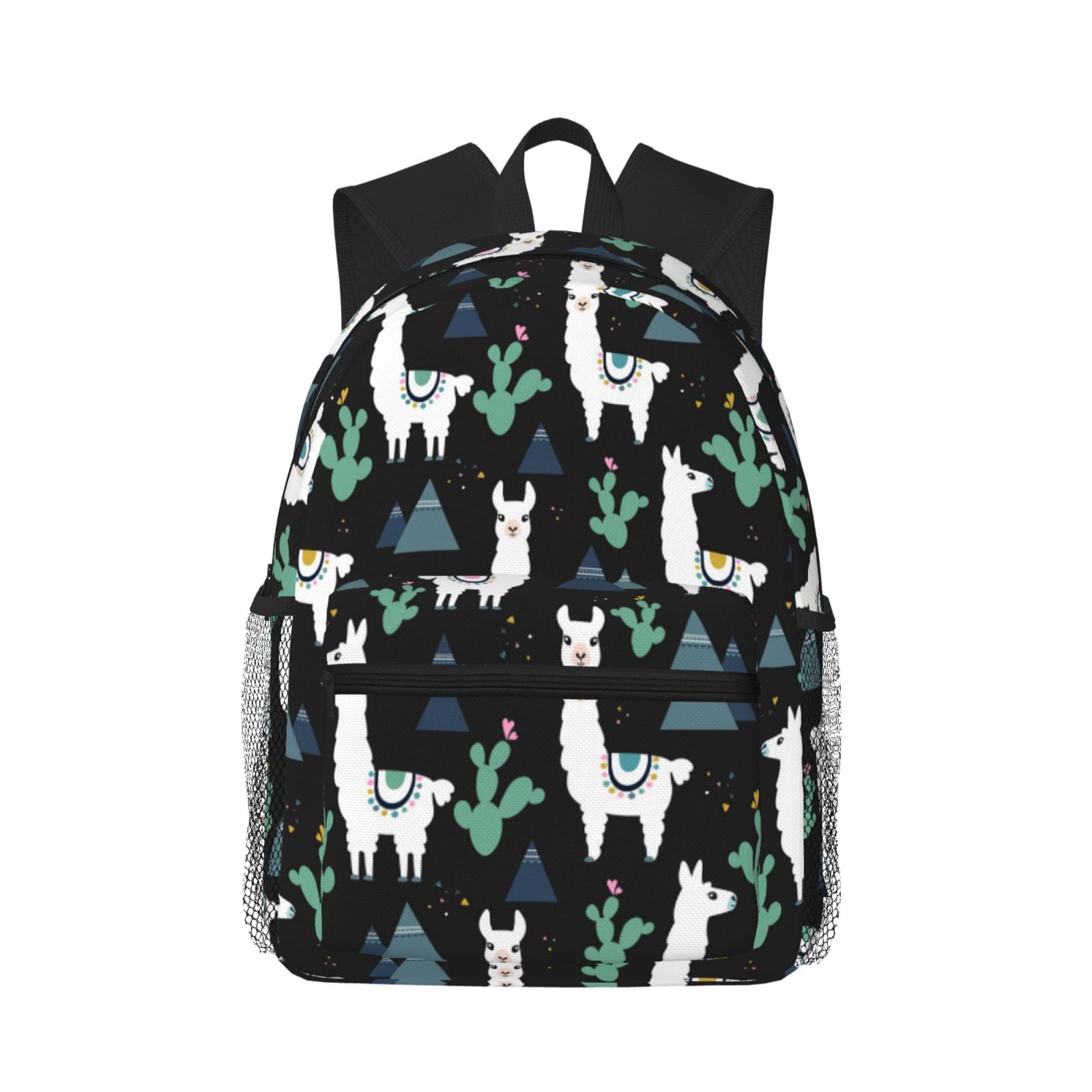 Backpack For Women/Men - Cartoon Pyramid Cute Alpaca Cactus Lightweight ...