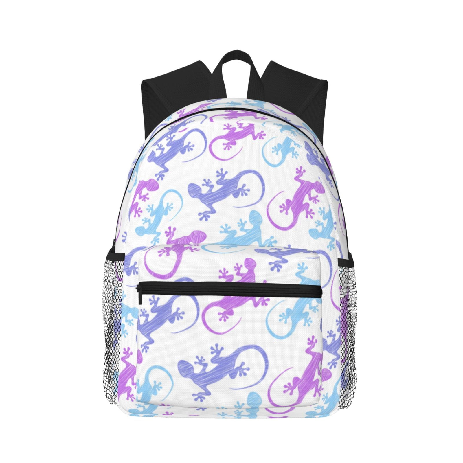 Backpack For Women/Men - Color Sketch Cute Lizard Gecko_A Lightweight ...