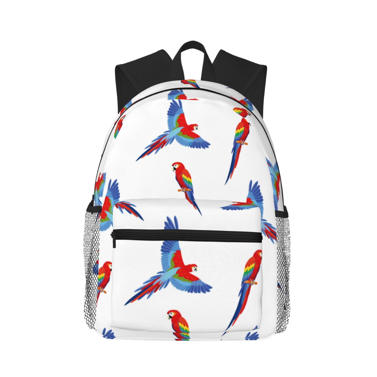 Backpack For Women/Men - Colorful Cute Macaw Parrot Lightweight Travel ...