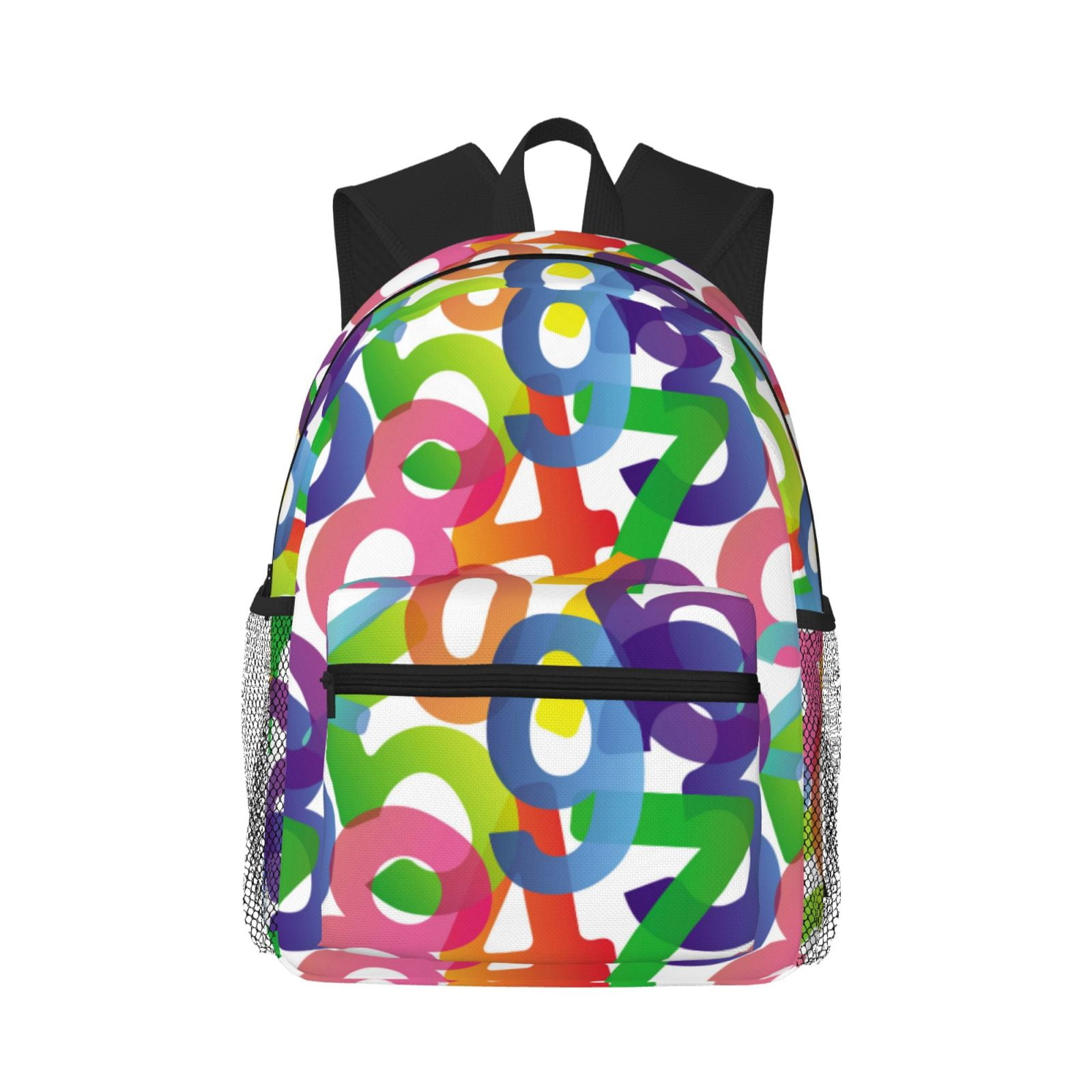 Backpack For Women/Men - Colorful Math Number Lightweight Travel Bag ...