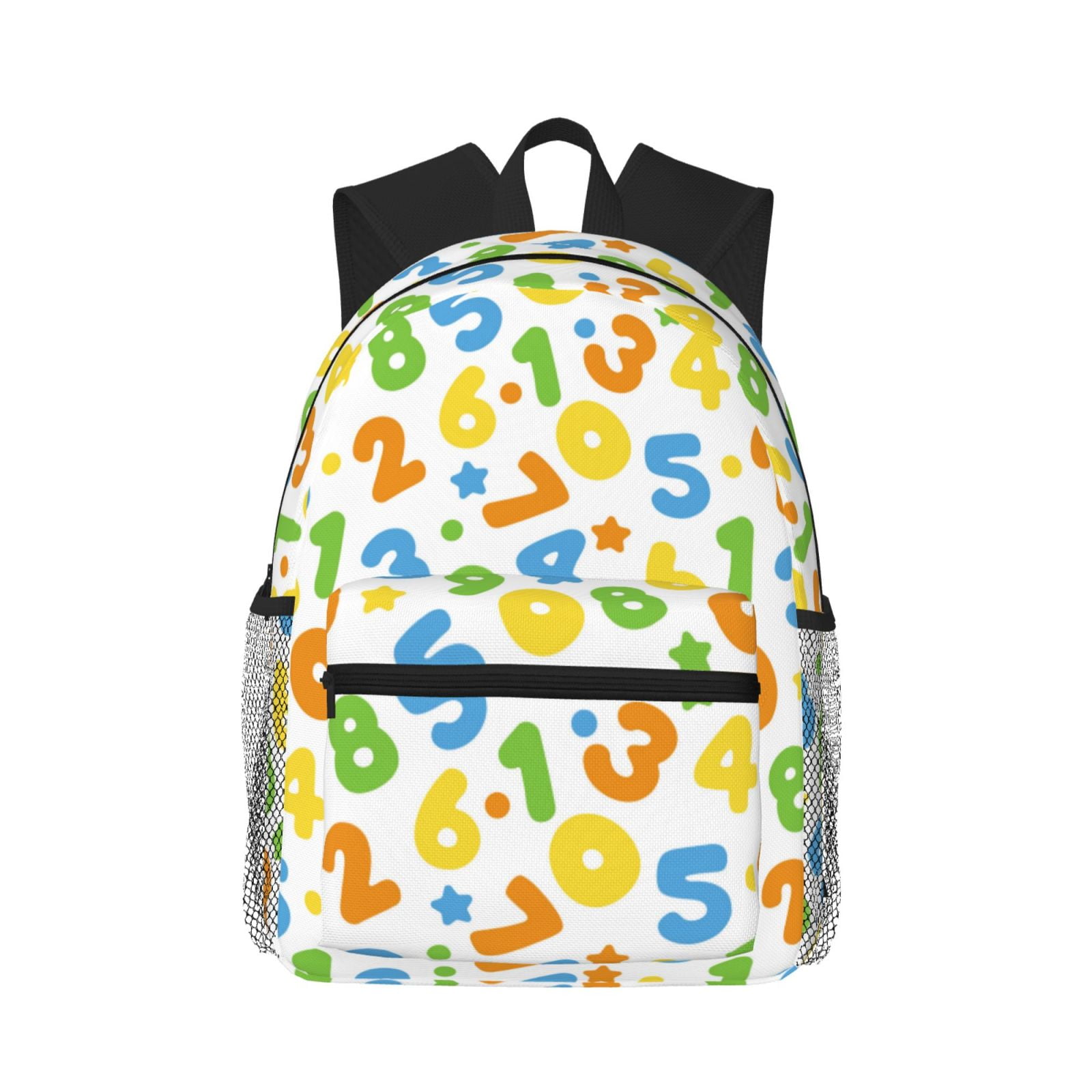 Backpack For Women/Men - Colorful Math Number Print Lightweight Travel ...