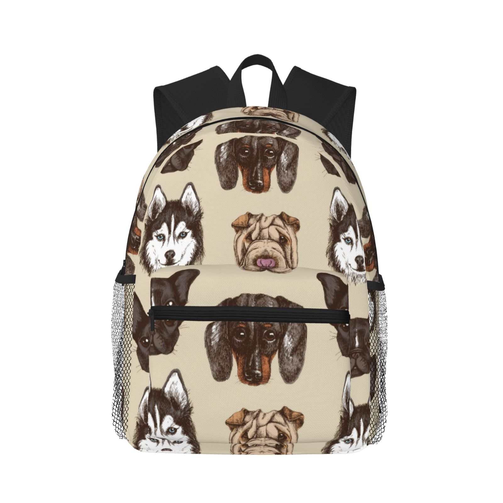 Backpack For Women/Men - Cute Husky French Bulldog Dog Lightweight ...