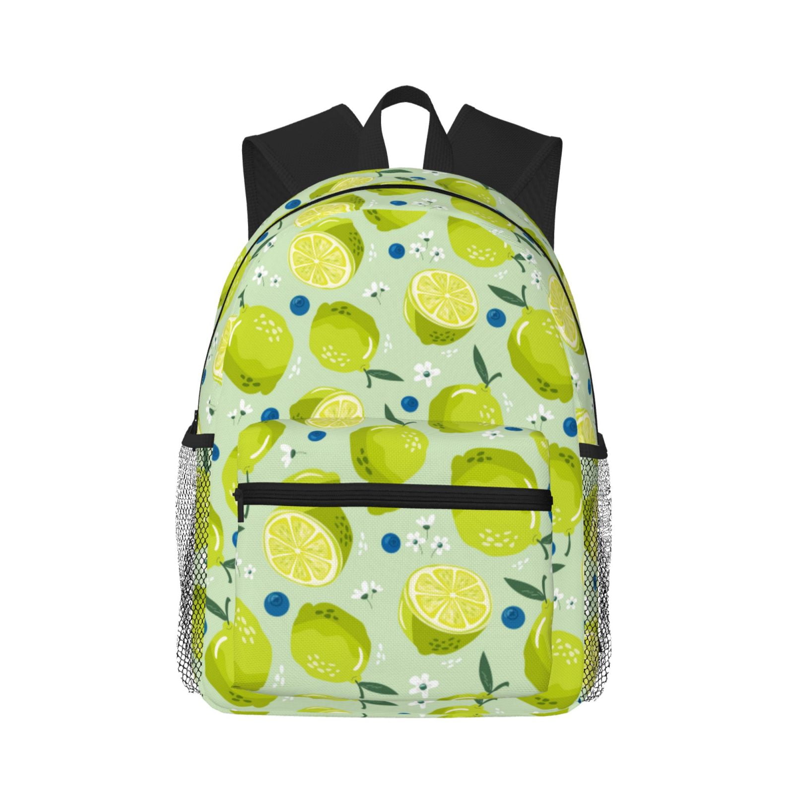 Backpack For Women/Men - Cute Limes Blueberry Flowers Lightweight ...