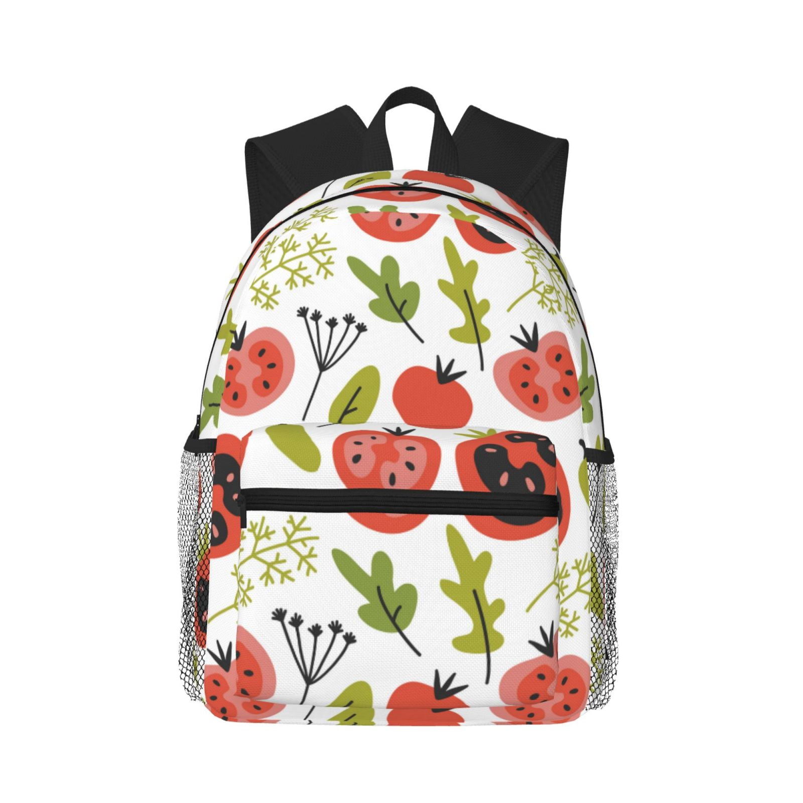 Backpack For Women/Men - Cute Tomato Green Pepper Lightweight Travel ...