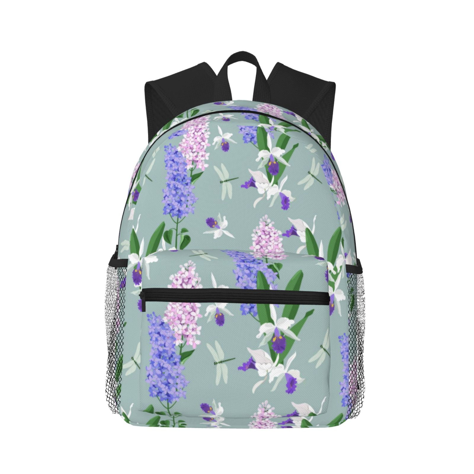 Backpack For Women/Men - Dragonfly Orchid Lightweight Travel Bag School ...