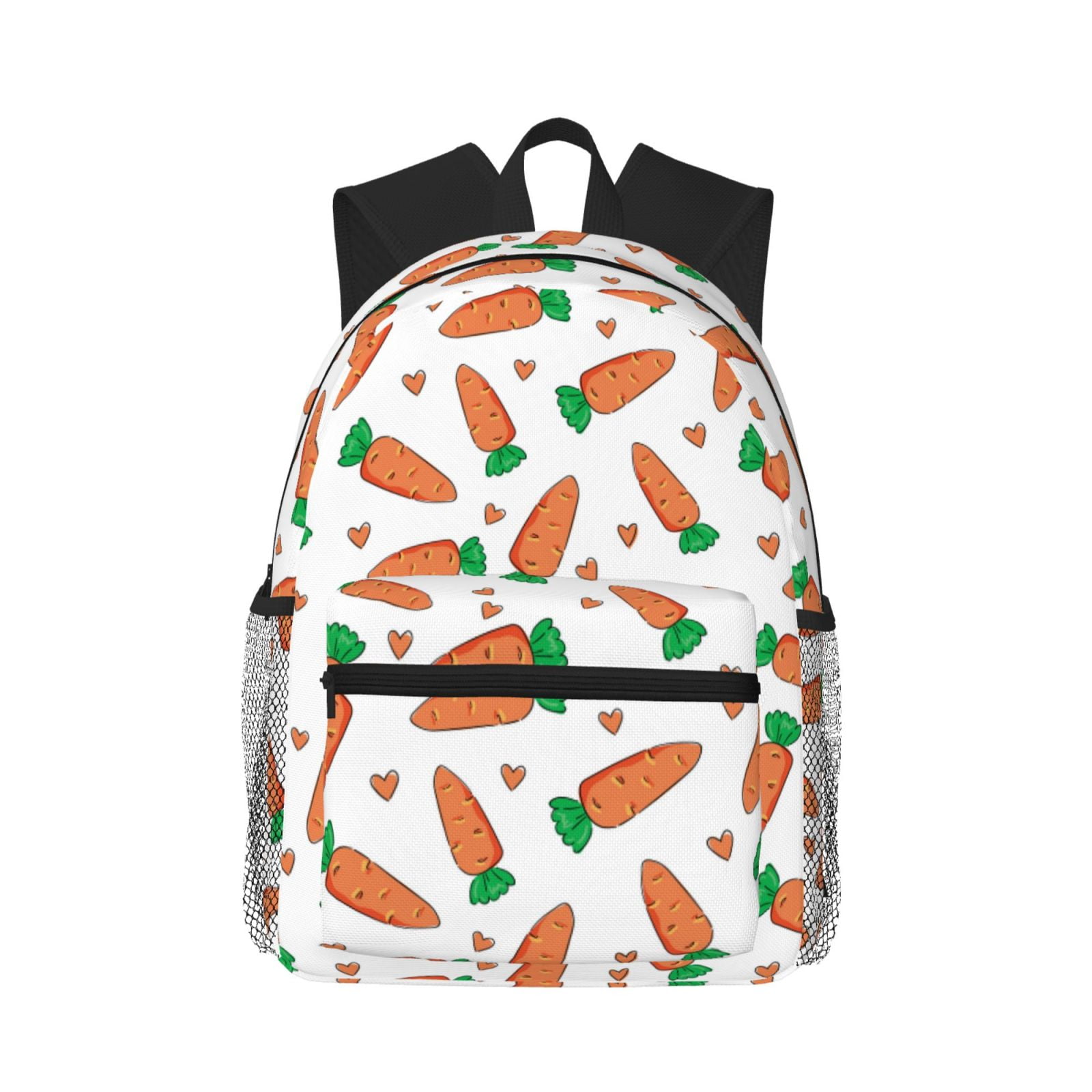 Backpack For Women/Men - Heart Carrot Pattern Lightweight Travel Bag ...