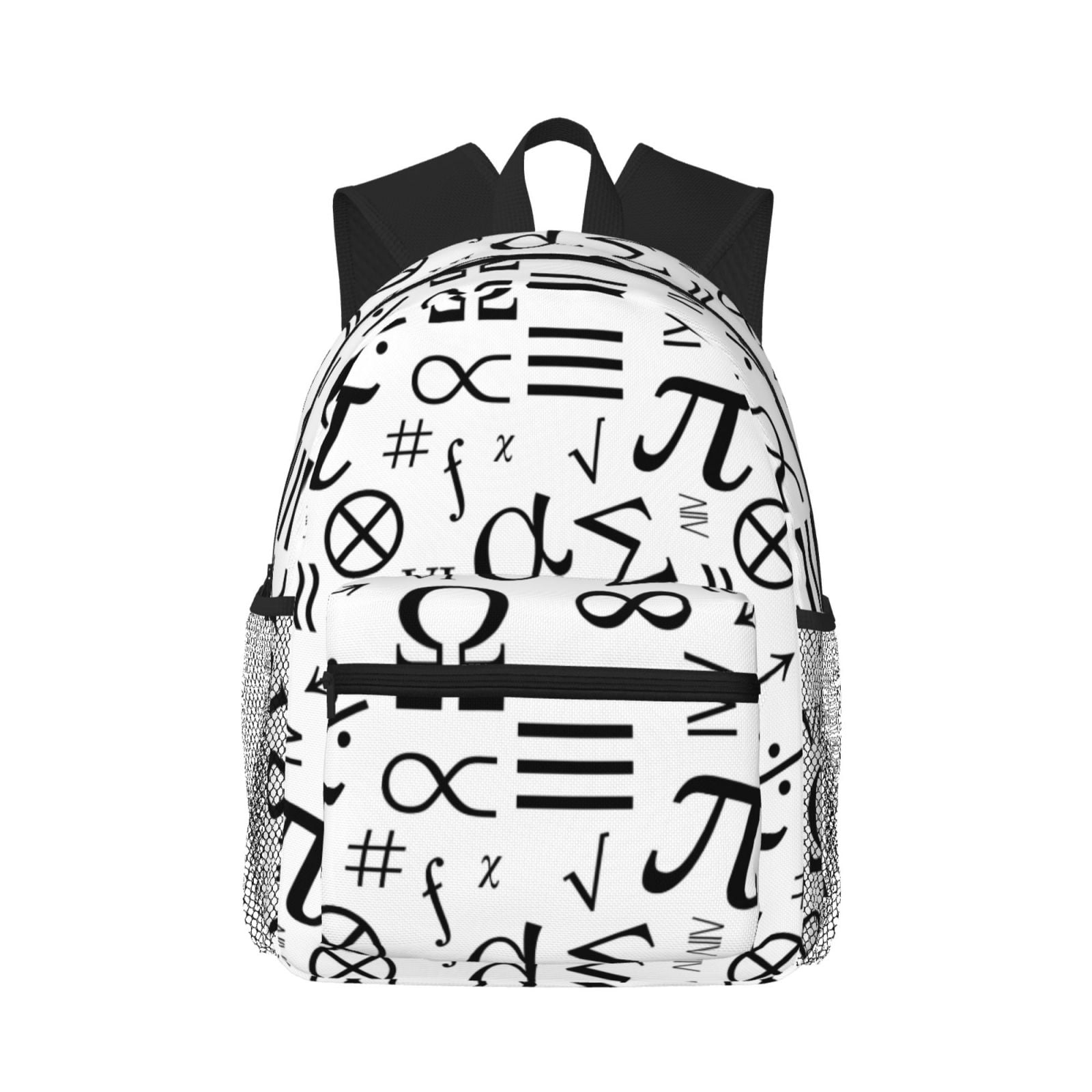 Backpack For Women/Men - Math Symbol Print Funny Lightweight Travel Bag ...