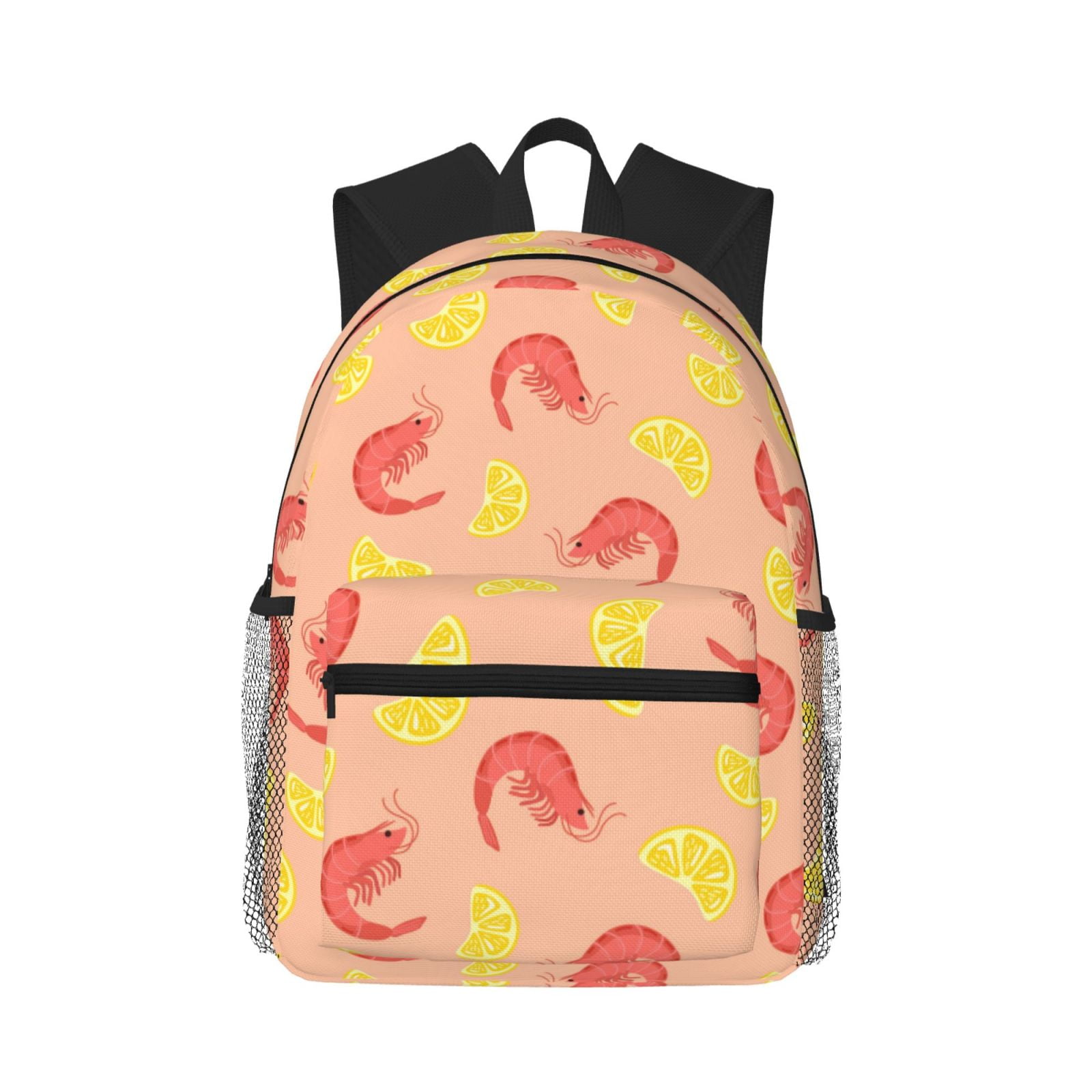 Backpack For Women/Men - Red Shrimp Yellow Lemon Lightweight Travel Bag ...
