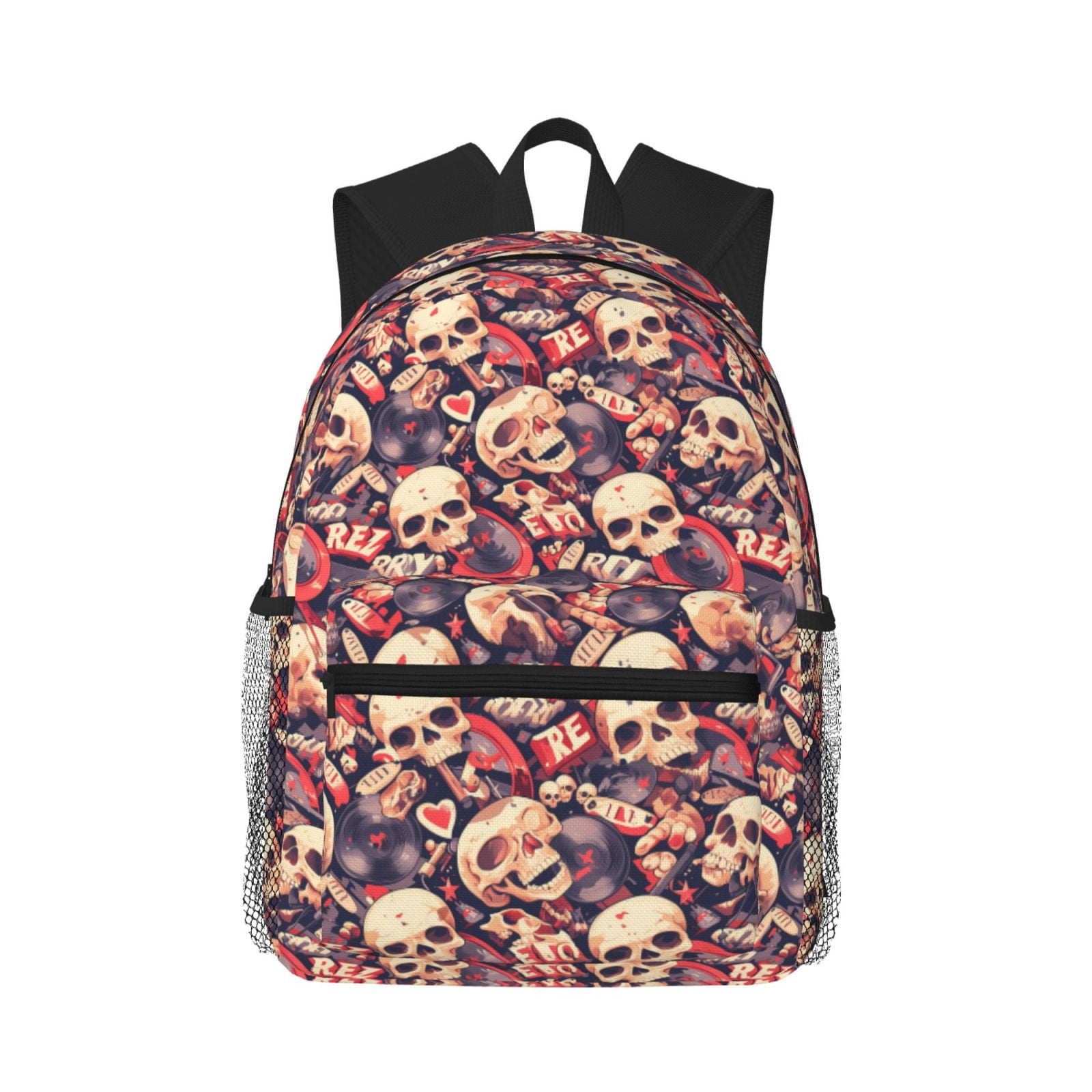 Backpack For Women/Men - Skull Rock Record Artist Lightweight Travel ...