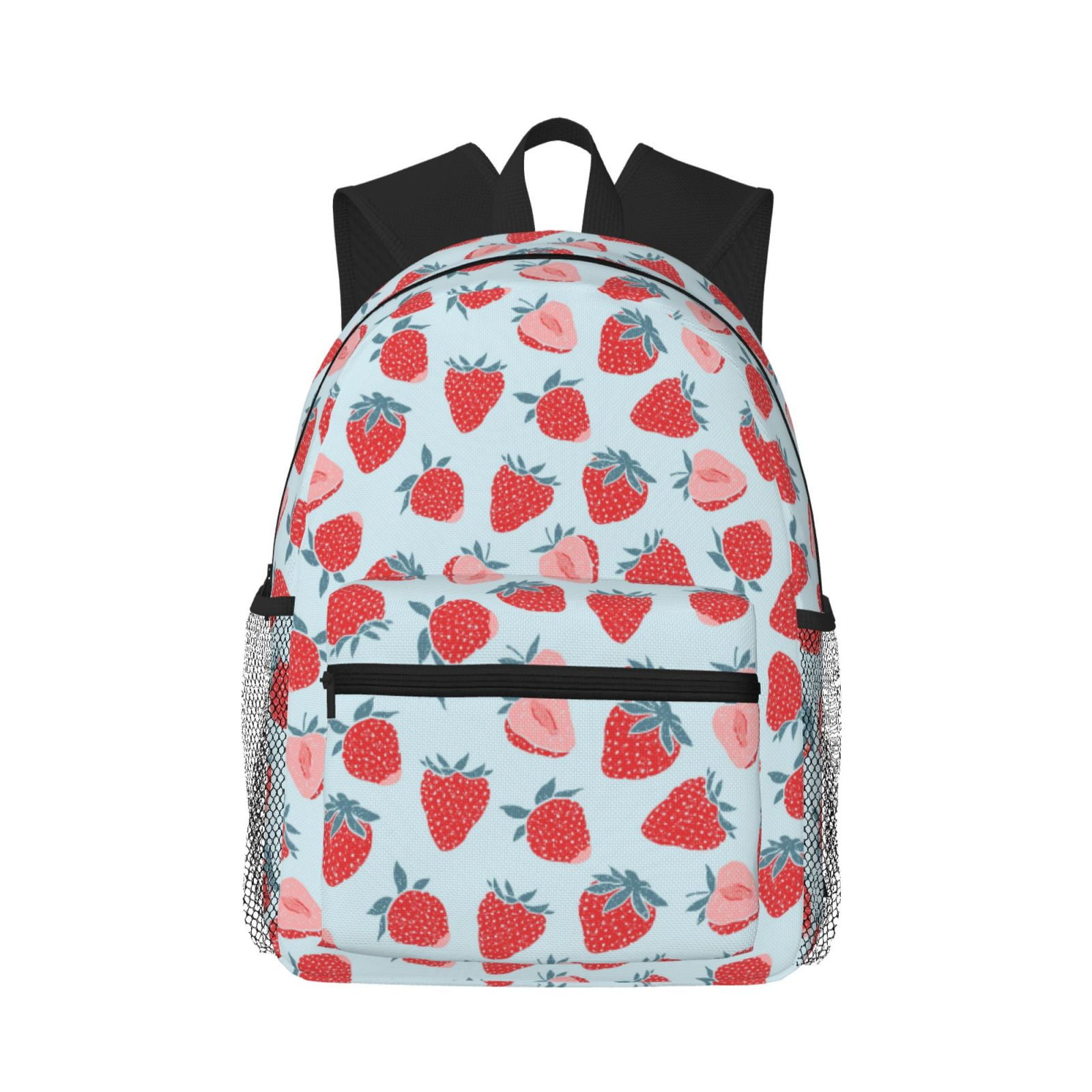 Backpack For Women/Men - Strawberries Print A Lightweight Travel Bag ...