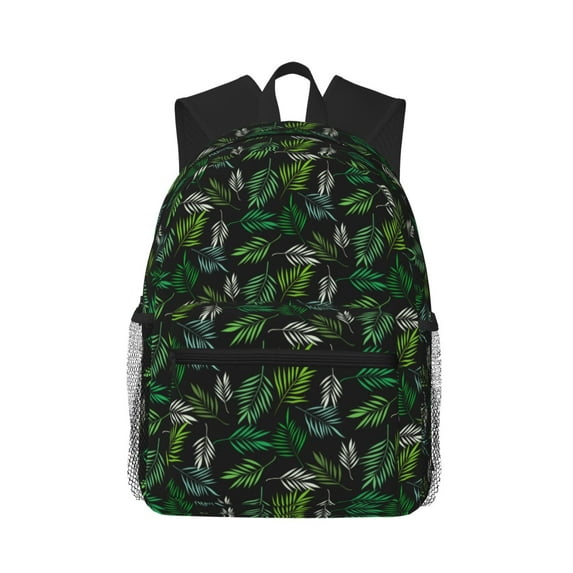 Backpack For Women/Men - Tropical Palm Leaves Lightweight Travel Bag ...
