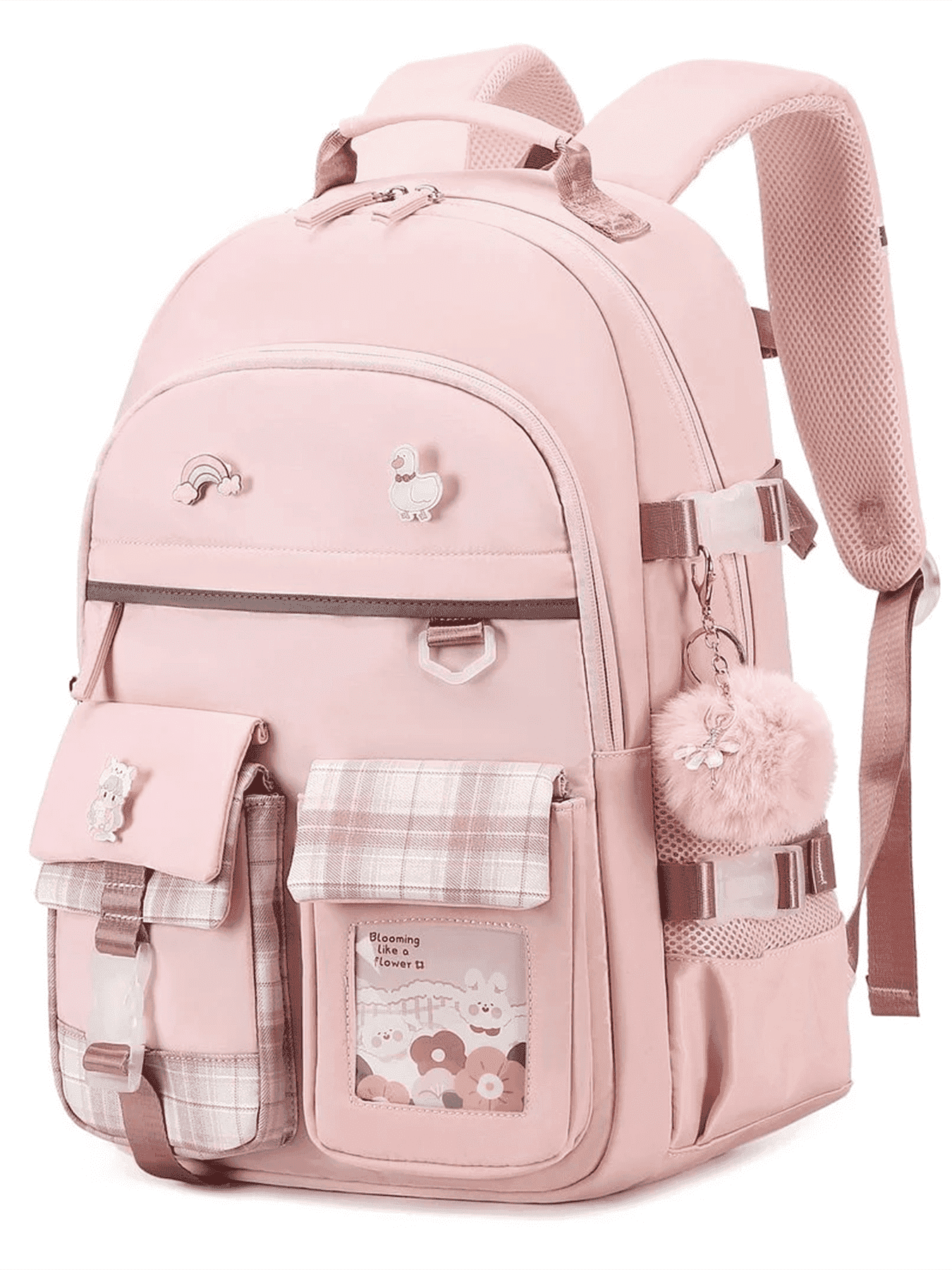 AO ALI VICTORY, Backpack for Girls, 15.6 inch Laptop School Bag Pink ...