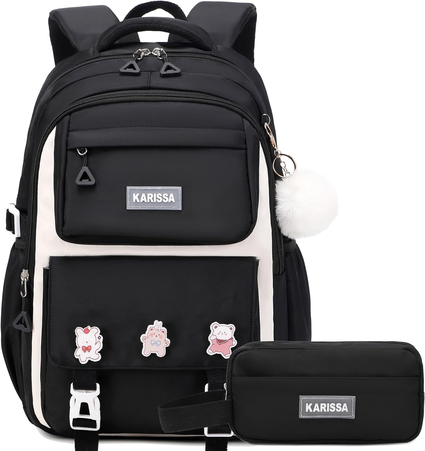 Backpack Set with Pencil Case 15.6 Inch Laptop Bag Cute Elementary ...