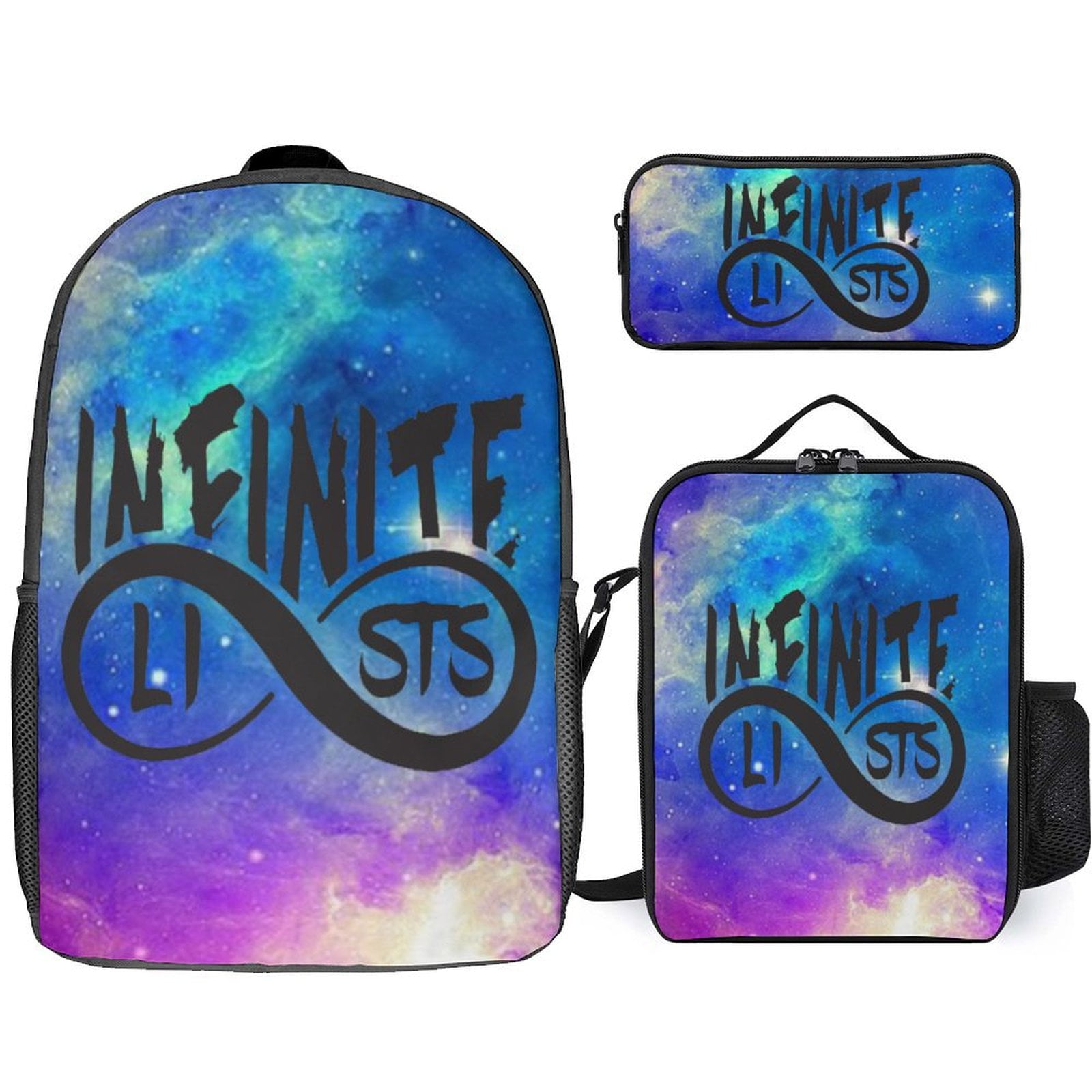 Backpack Infinite Lists Three Piece Set Combination Backpack + Pencil ...