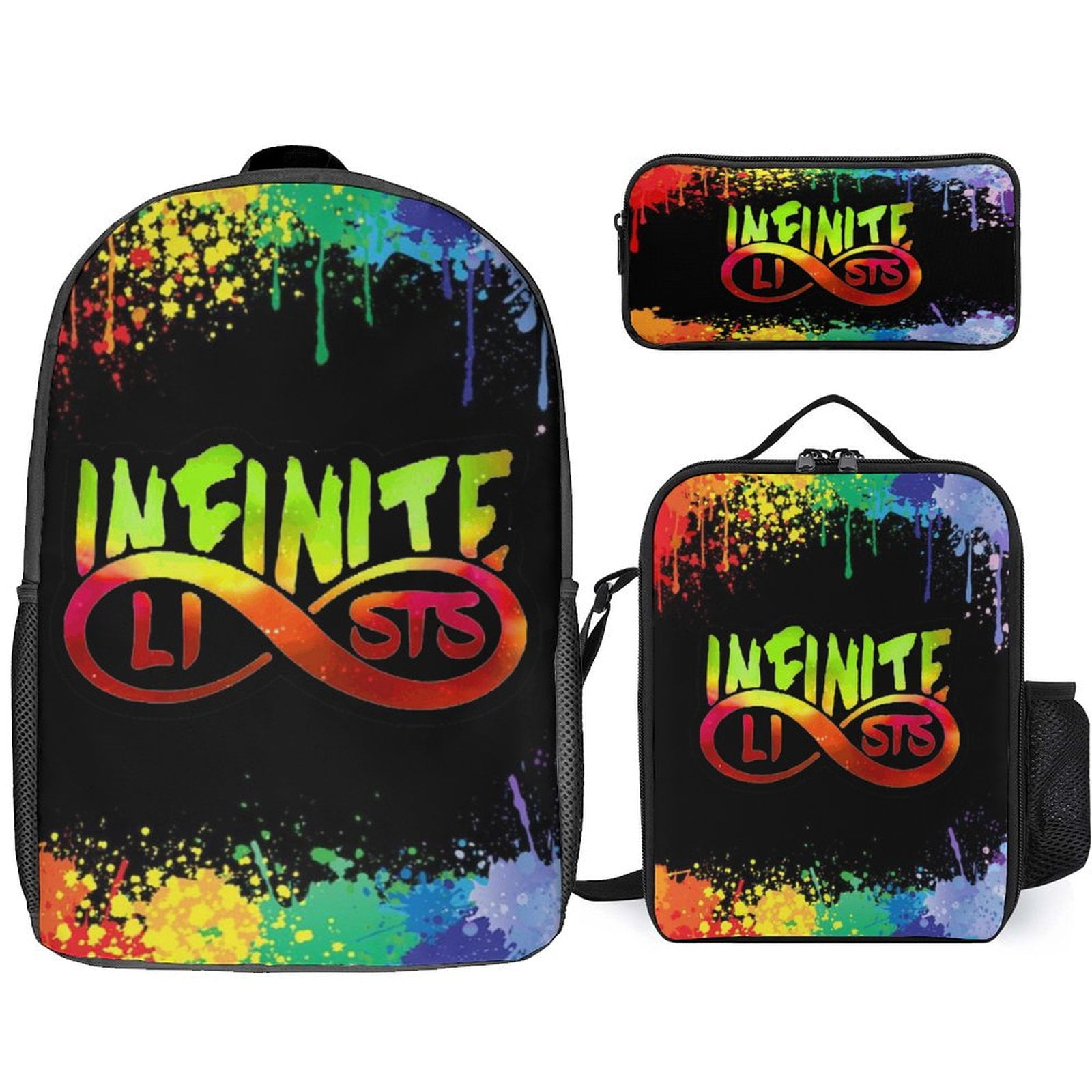 Backpack Infinite Lists Three Piece Set Combination Backpack + Pencil ...