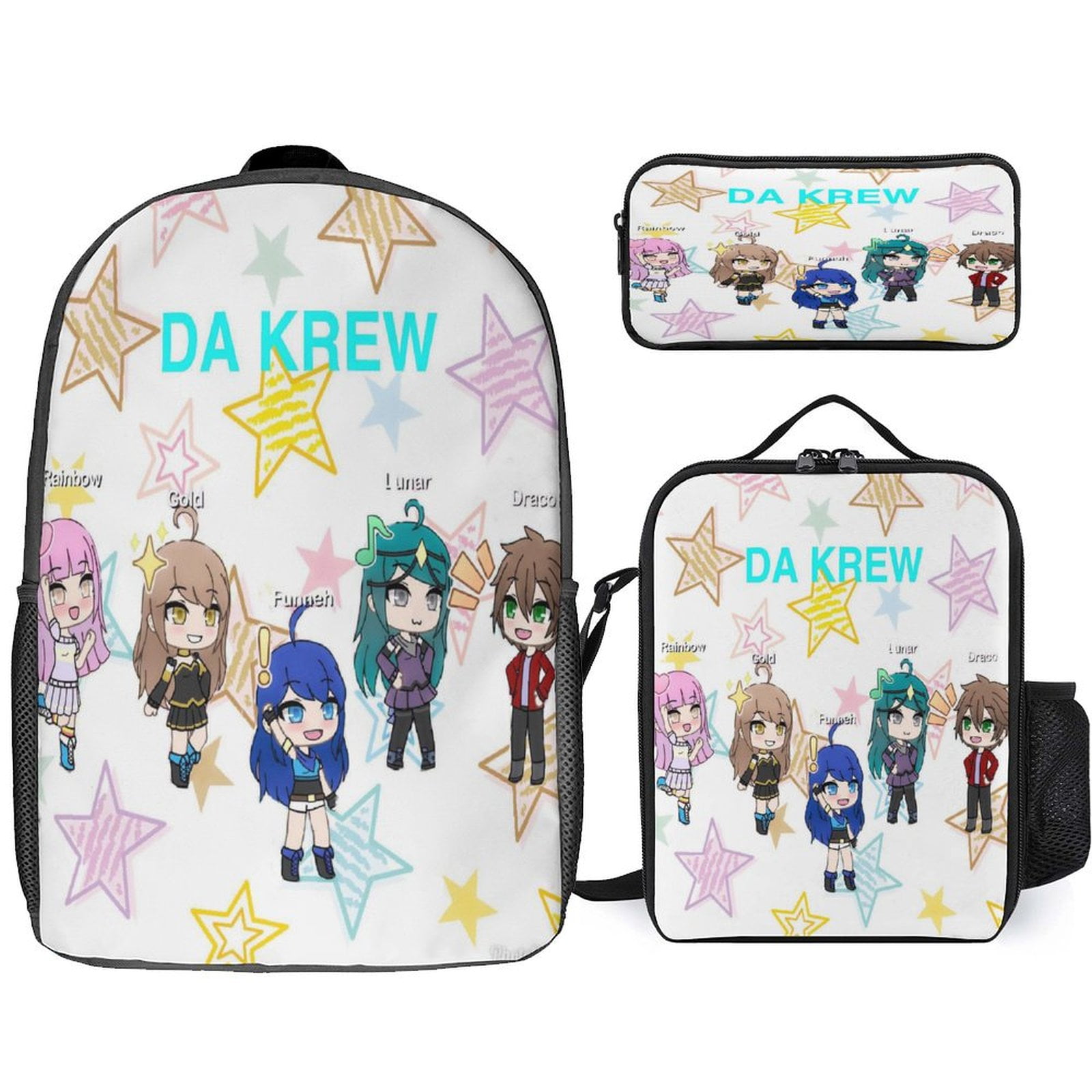 Backpack Itsfunneh Three Piece Set Combination Backpack + Pencil Case ...