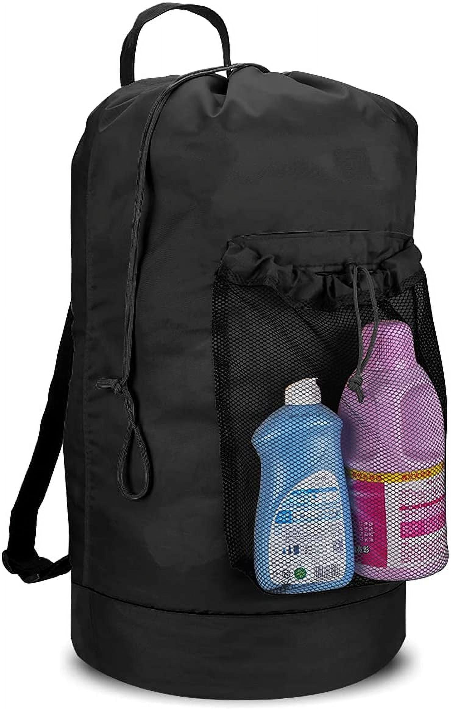 Backpack Laundry Bag, Laundry Backpack with Shoulder Straps and Mesh ...