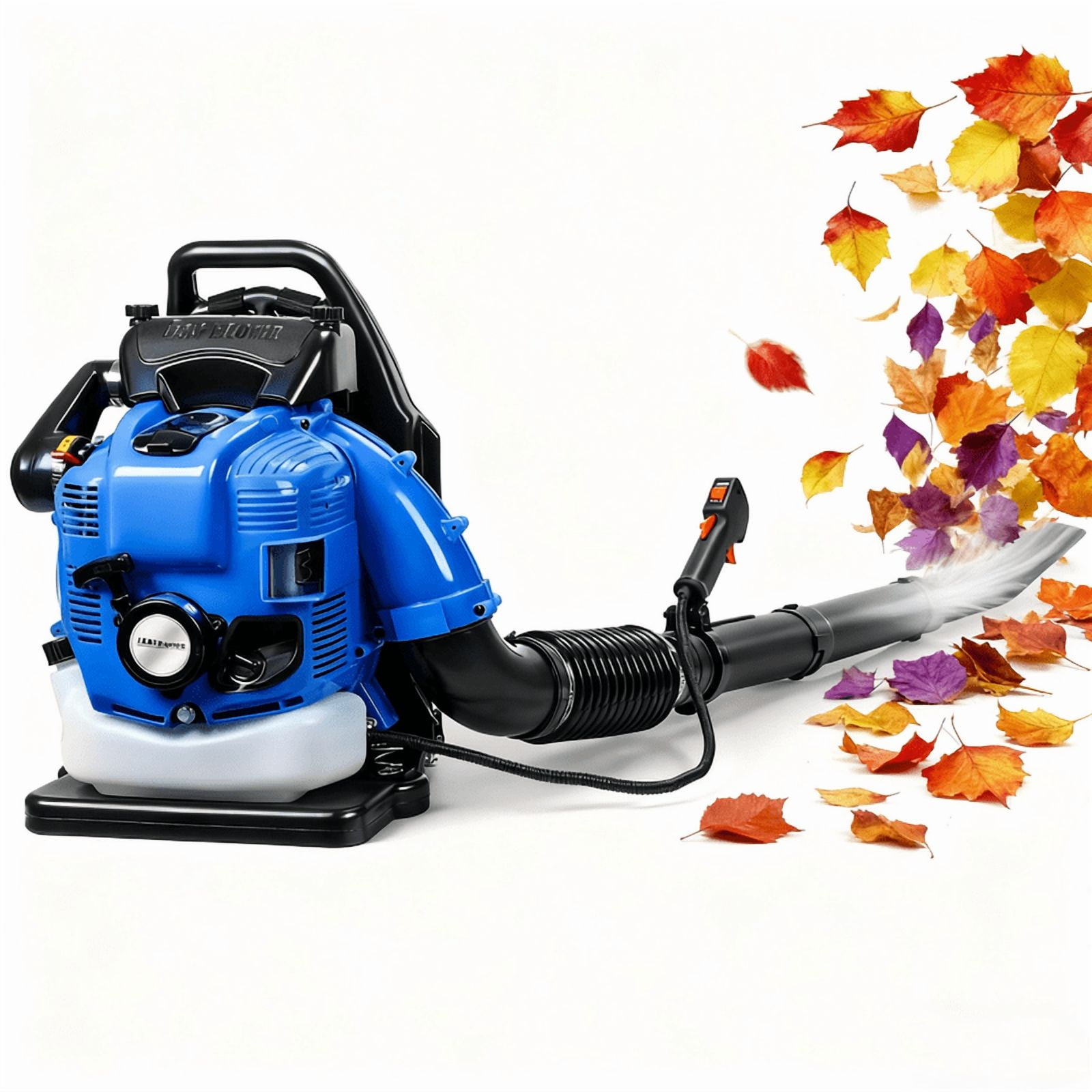 Backpack Leaf Blower 75.6CC 2 Stroke Backpack Gas Powered Leaf Blower ...