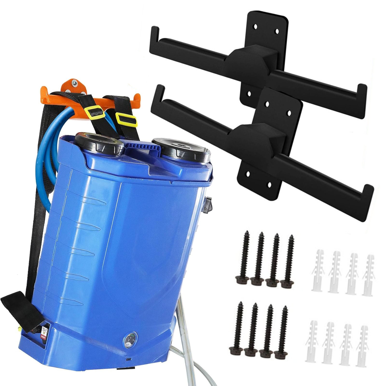 Backpack Leaf Blower Hanger, 2 Pack Backpack Sprayer Wall Mount, Heary ...