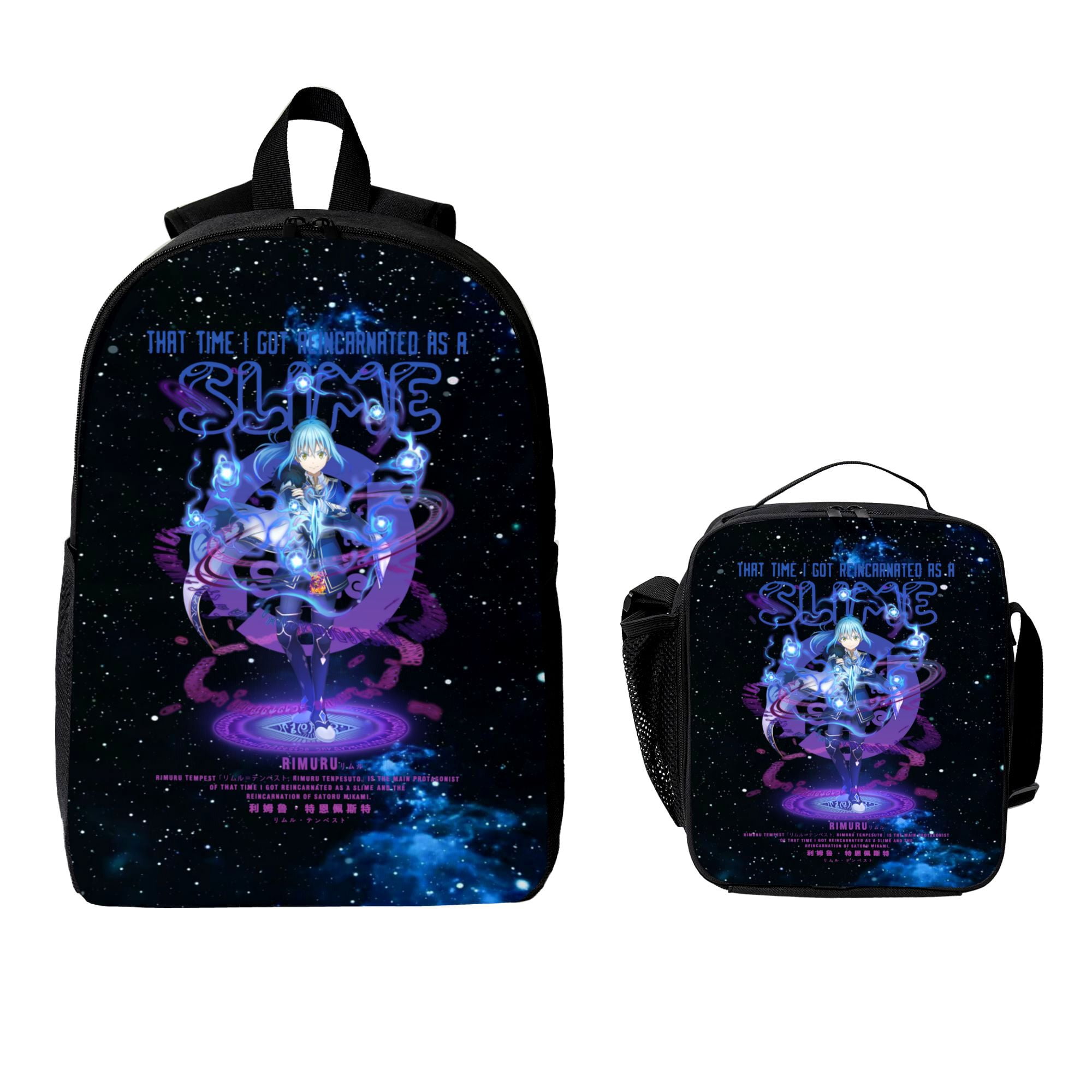 Backpack Lunch Bag Set of 2 Rimuru Tempest That Time I Got Reincarnated ...