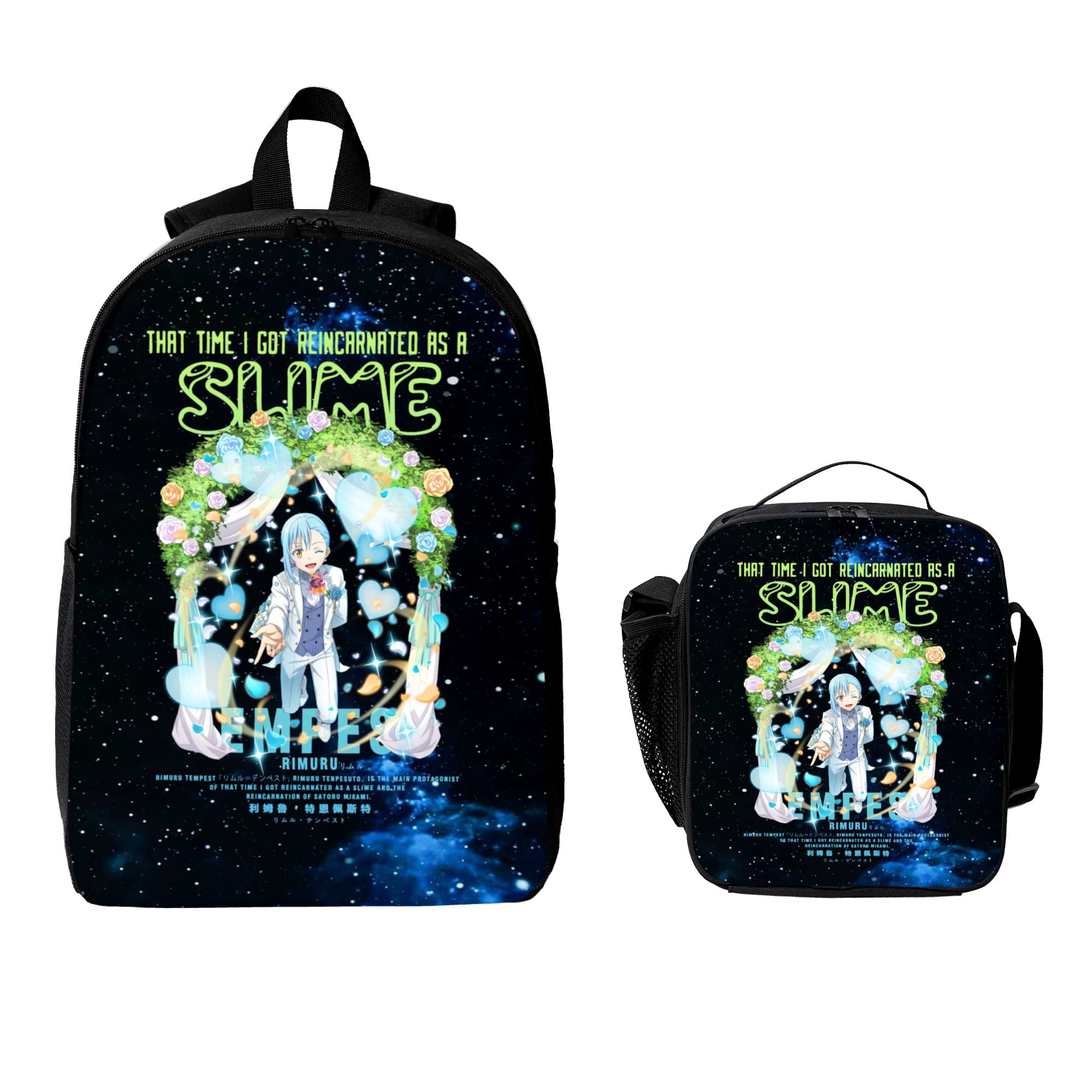 Backpack Lunch Bag Set of 2 Rimuru Tempest That Time I Got Reincarnated ...