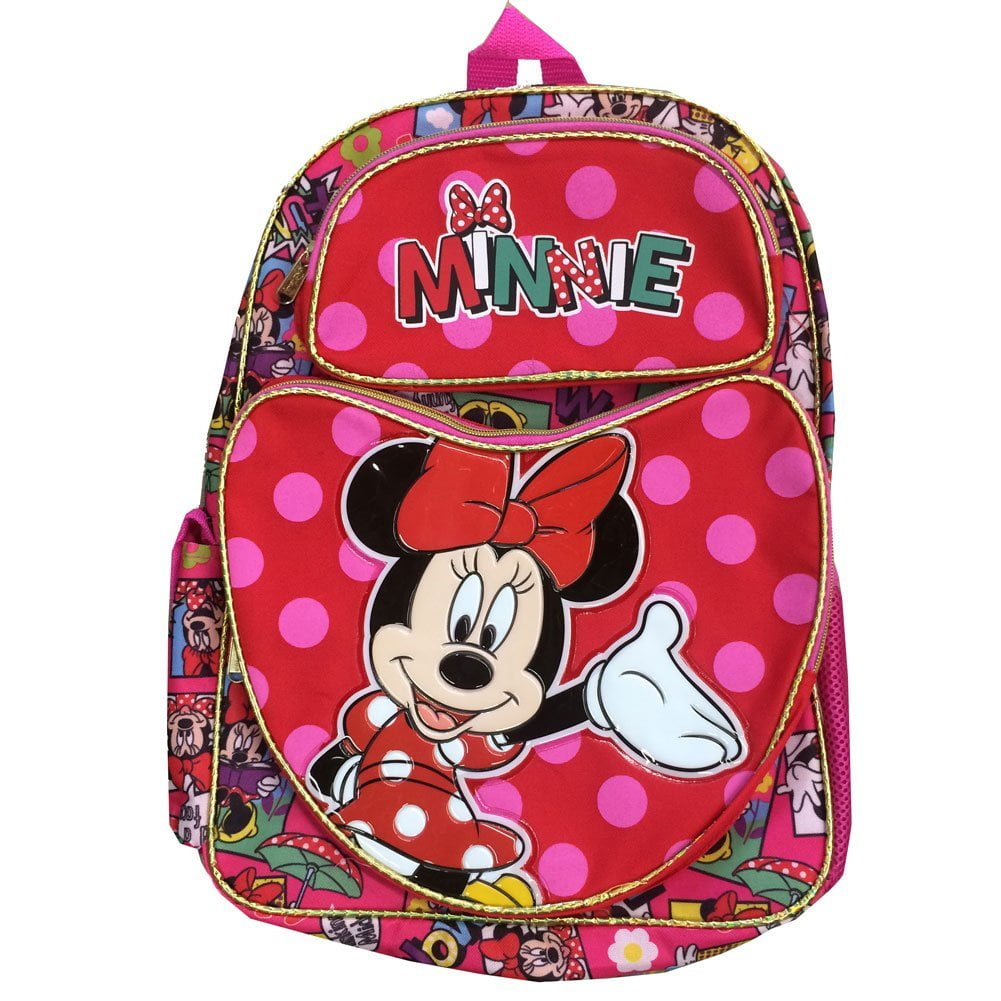 Backpack - Minnie Mouse - Comic Book Red and Pink Presenting New 636173 ...