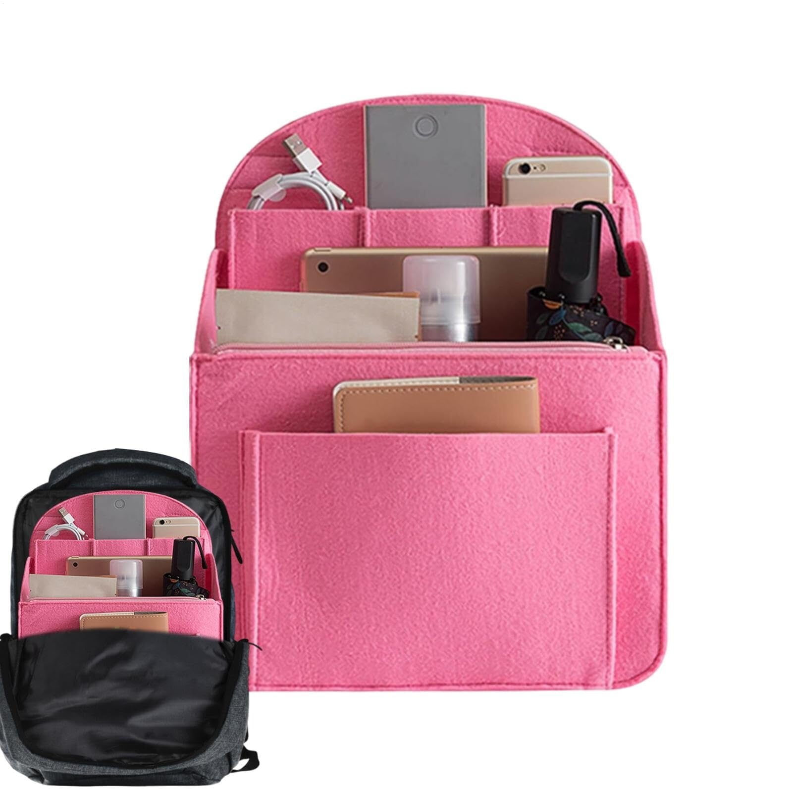 Backpack Organizer Insert Liner, Felt Backpack Organiser, Backpack ...